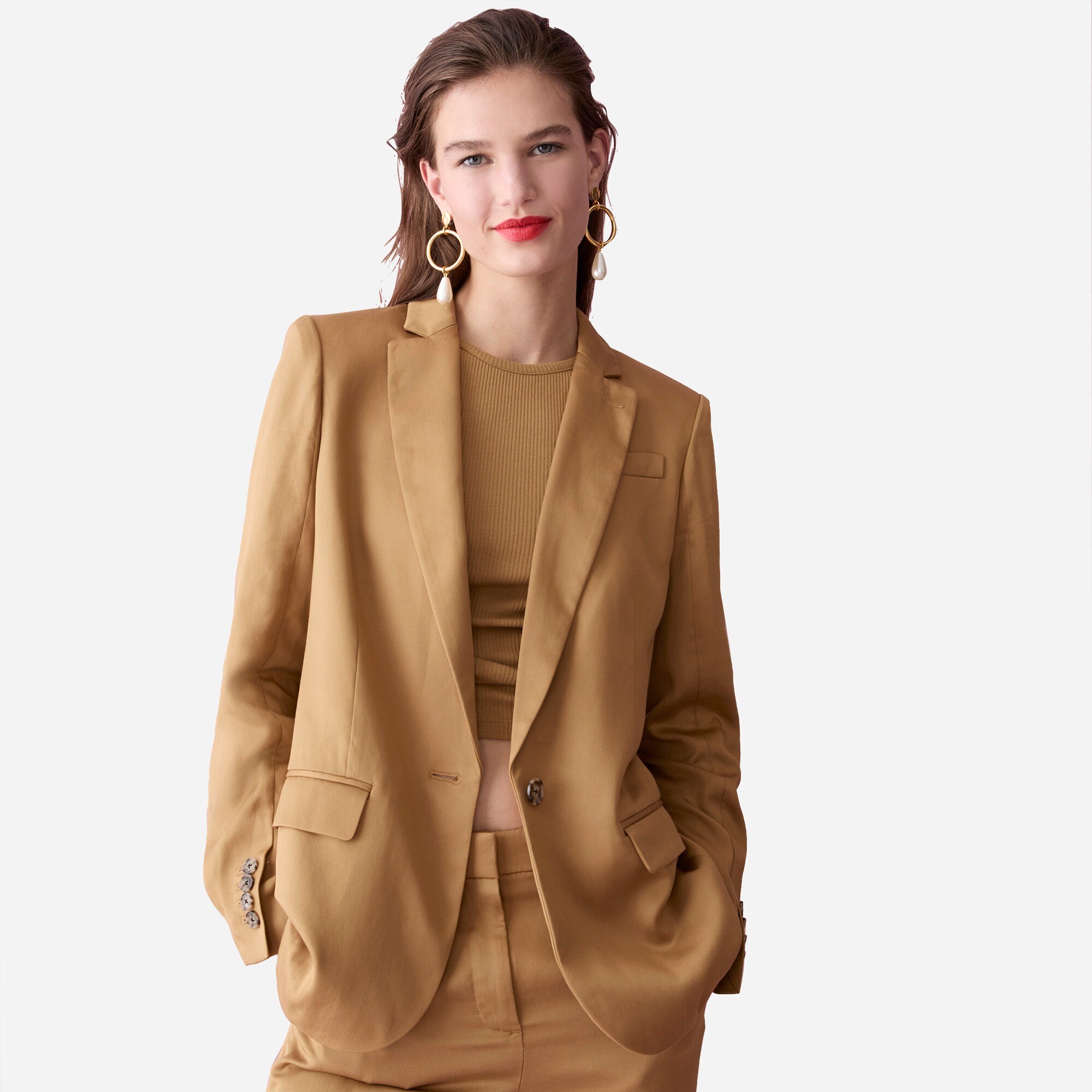 J.Crew: Alfie Blazer In Gramercy Twill For Women