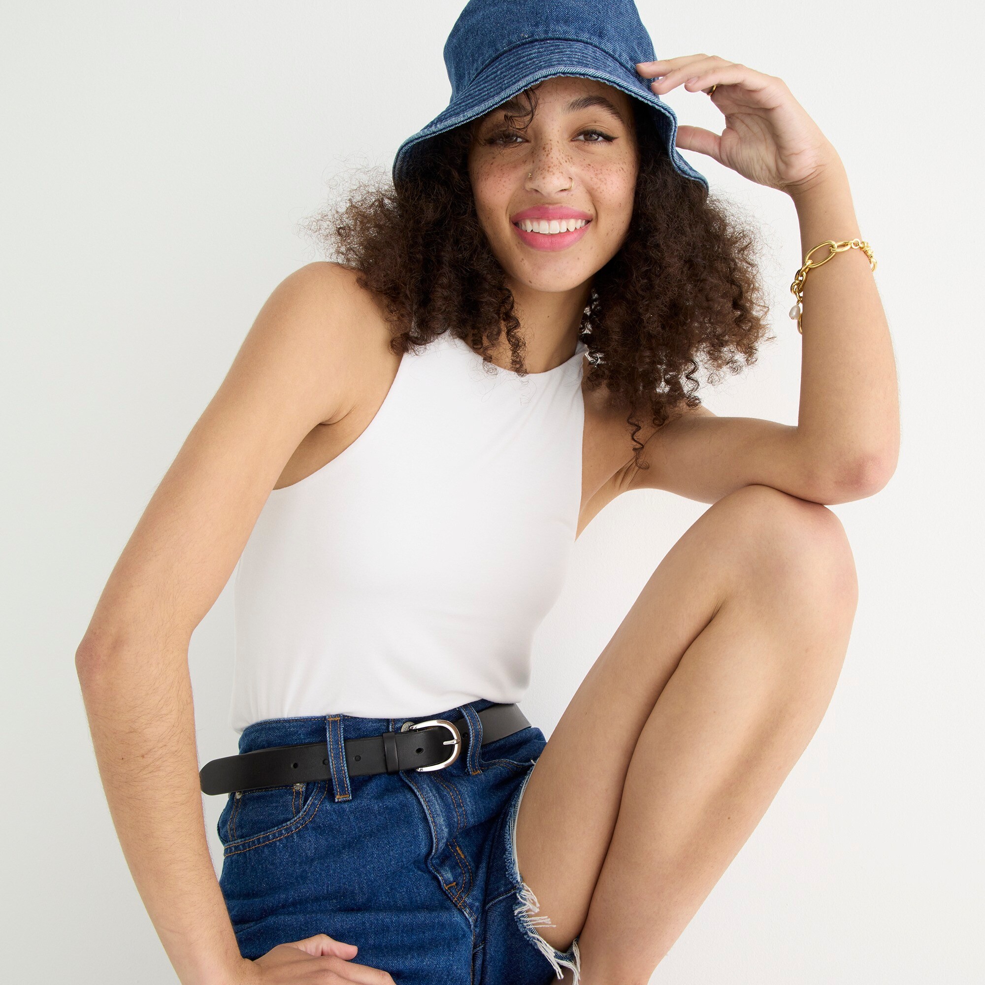 J.Crew: FormKnit High-neck Cutaway Tank Top For Women