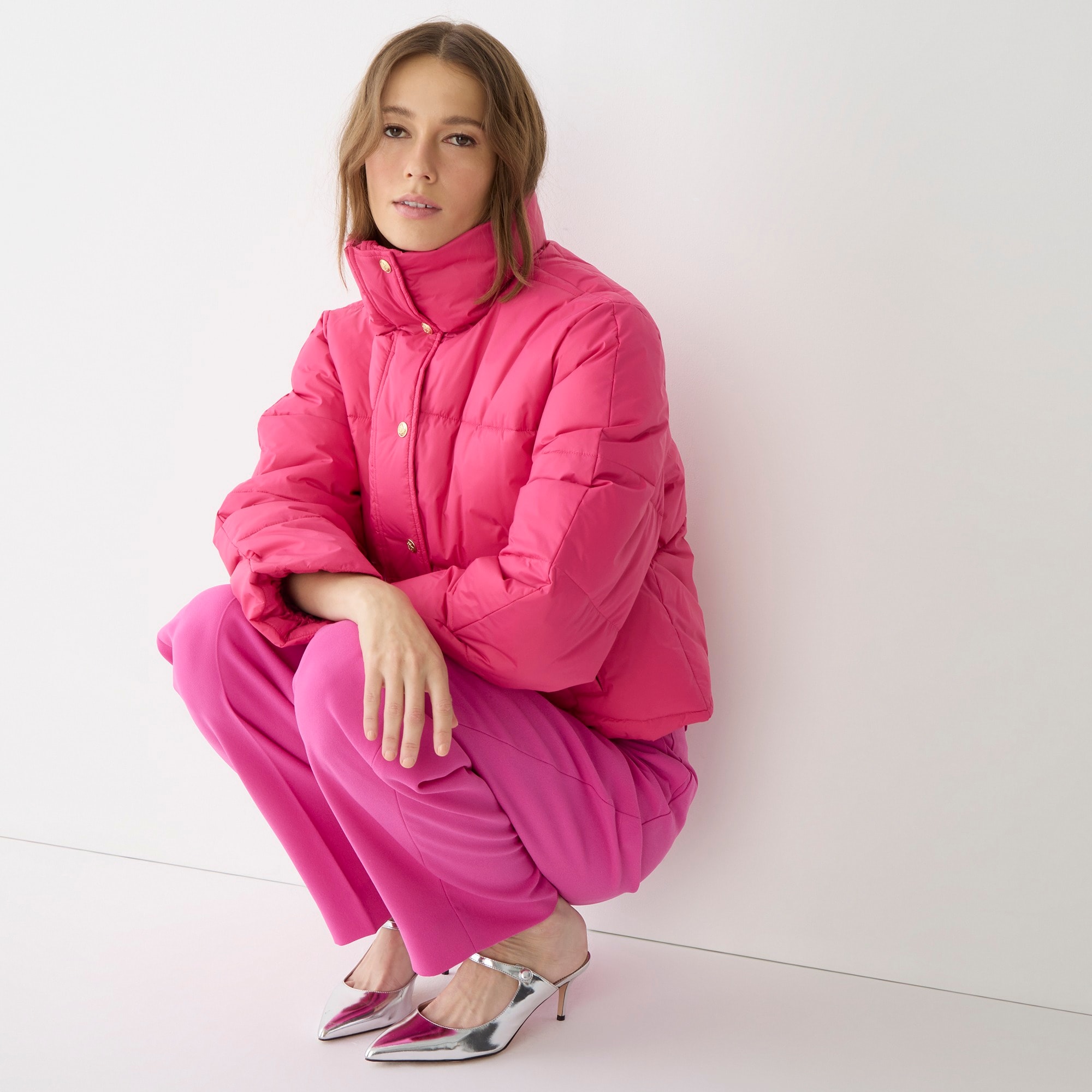 J.Crew: Limited-edition Cropped Puffer Jacket For Women