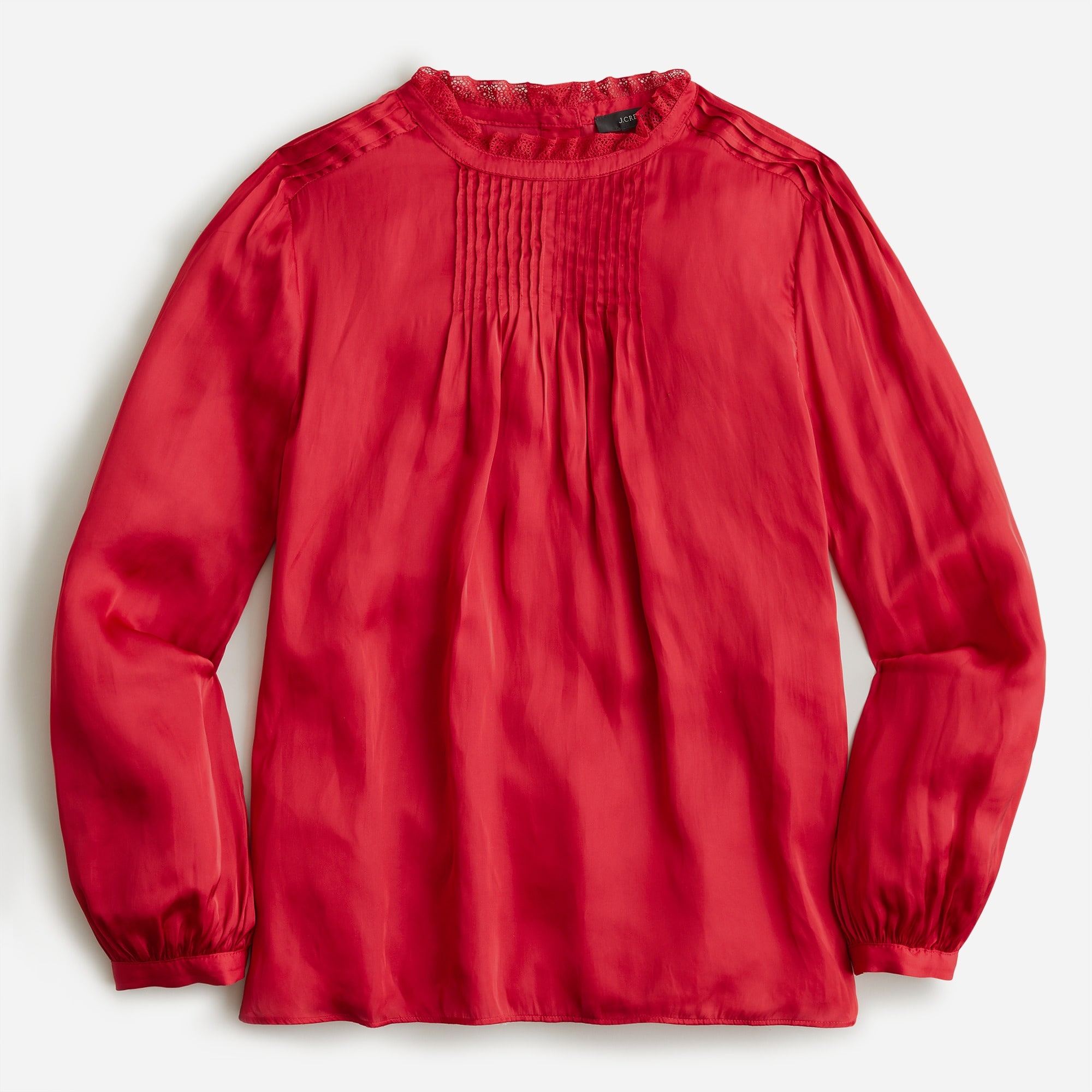 J.Crew: Ruffleneck Drapey Top For Women
