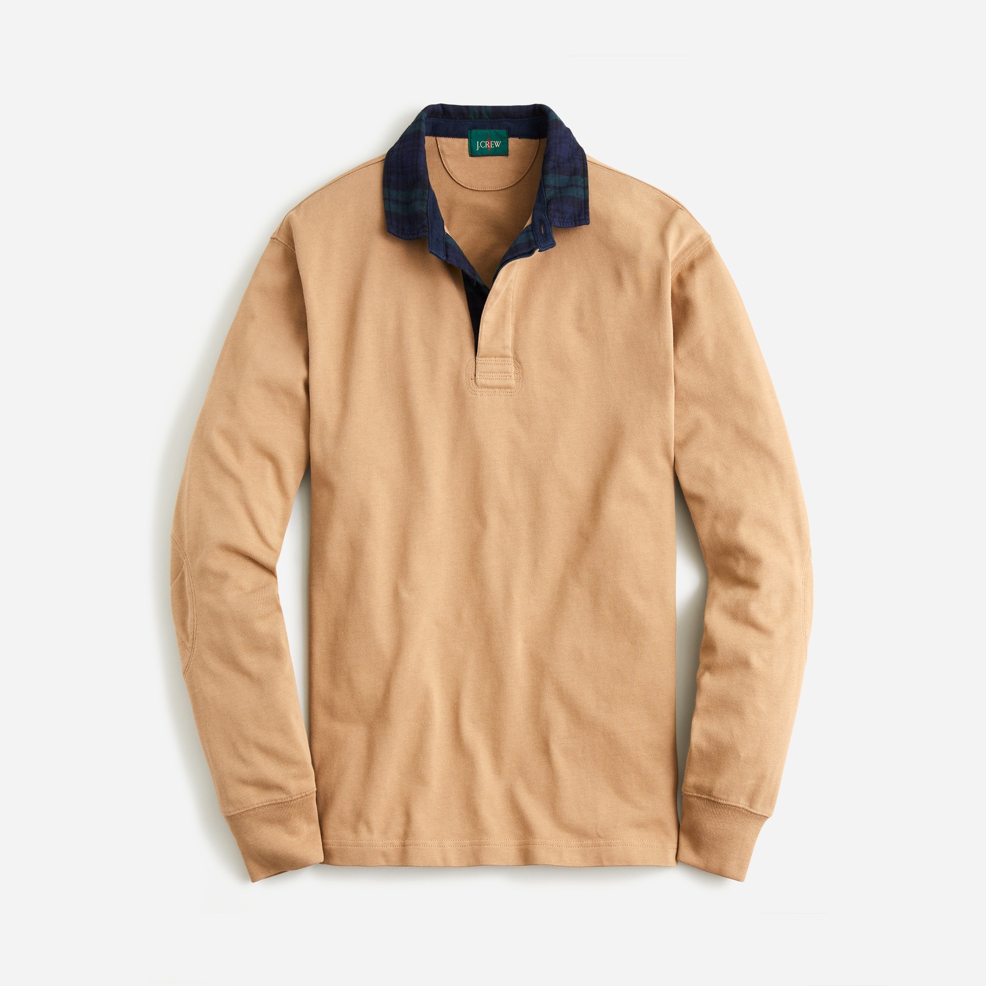 J.Crew: Rugby Shirt With Tartan Collar For Men