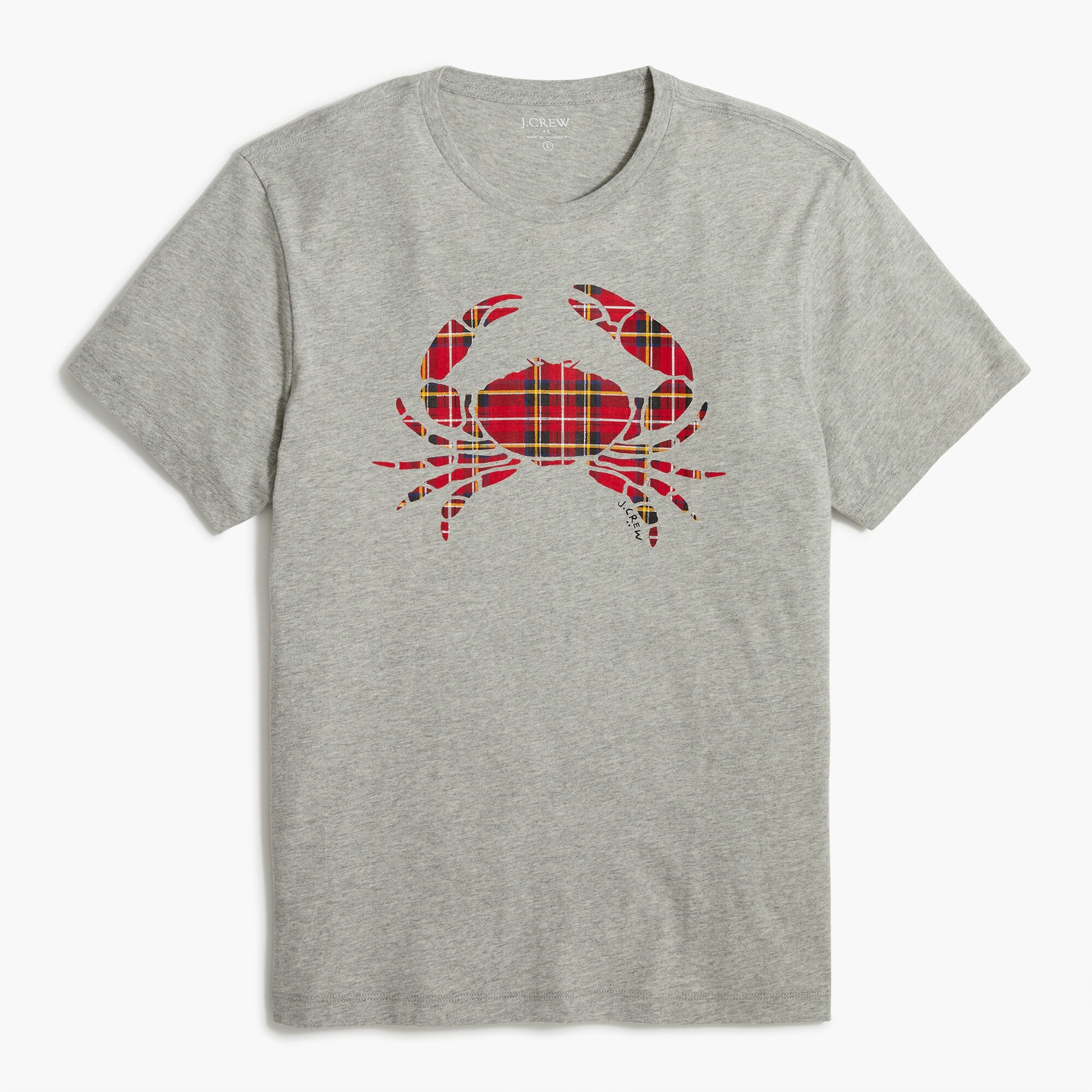 Tartan Crab Graphic Tee For Men | Factory