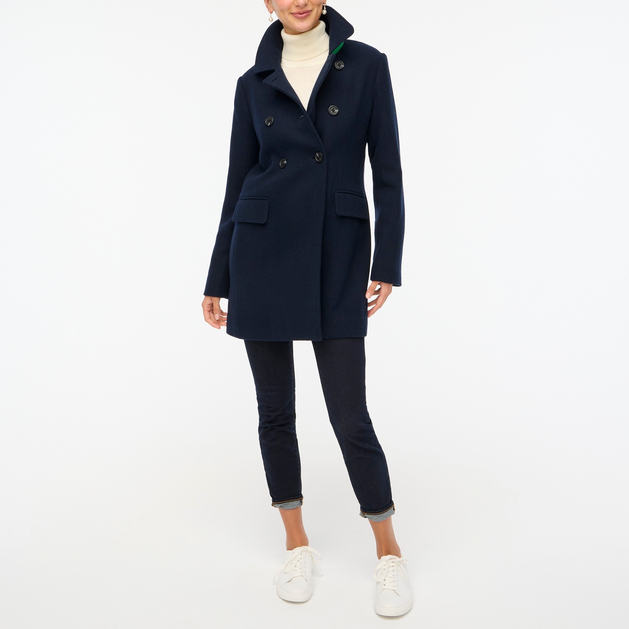 Factory: Wool-blend Topcoat For Women