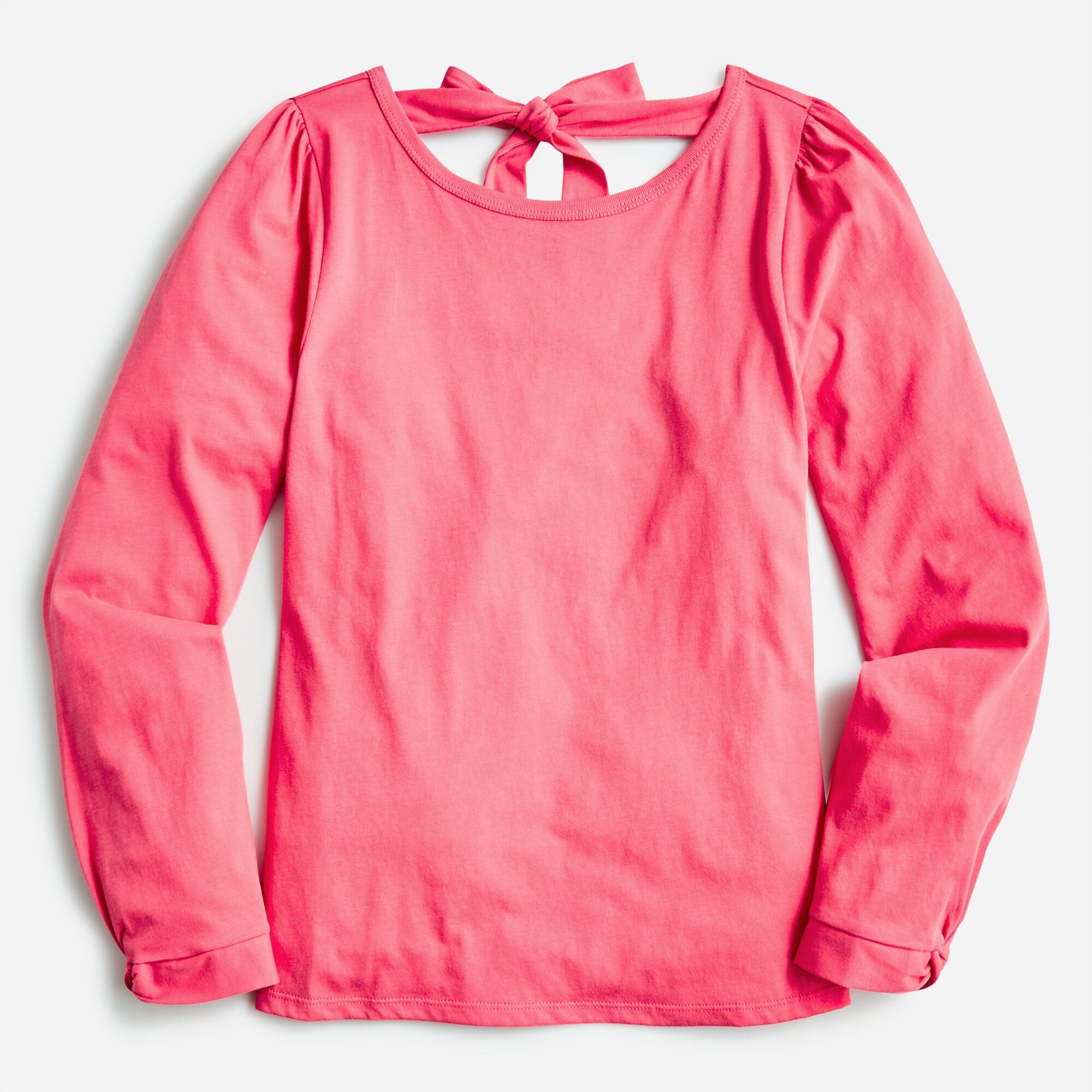 J.Crew: Broken-in Jersey Long Puff-sleeve T-shirt For Women