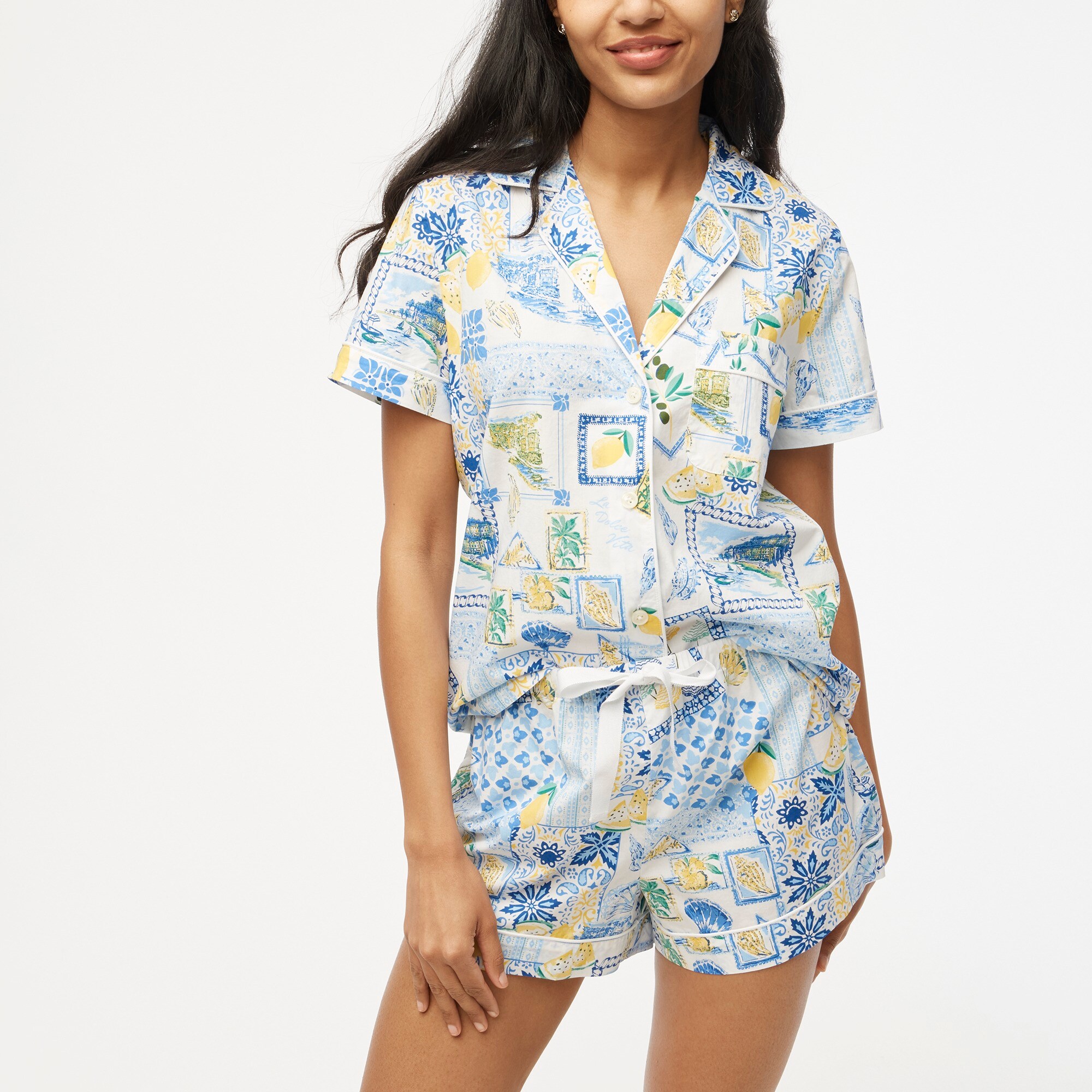 Factory: Cotton Short Pajama Set For Women