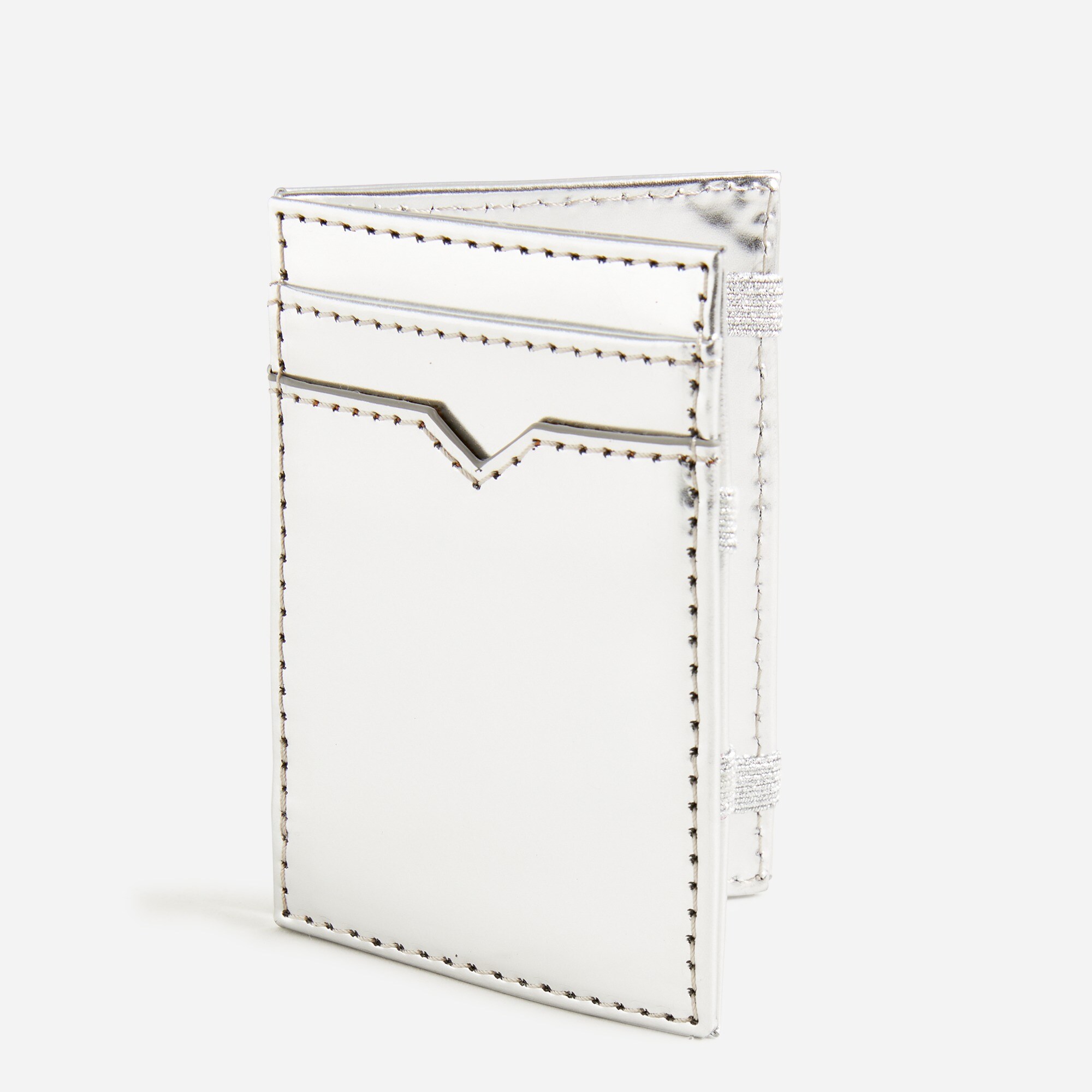 Magic Wallet In Italian Metallic Leather For Women | J.Crew