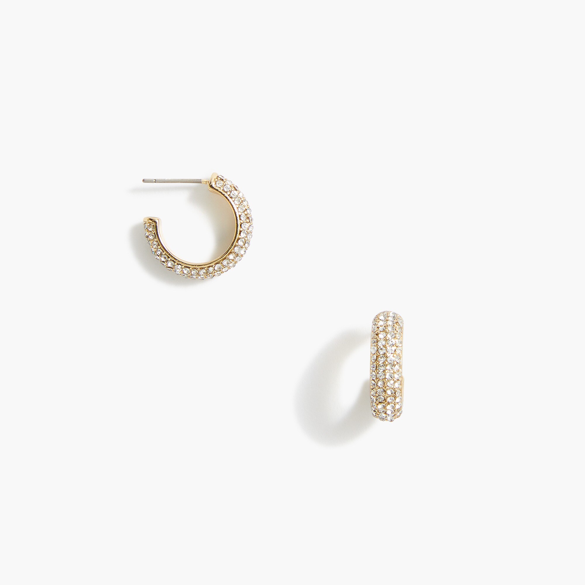 Factory: Small Pavé Hoop Earrings For Women