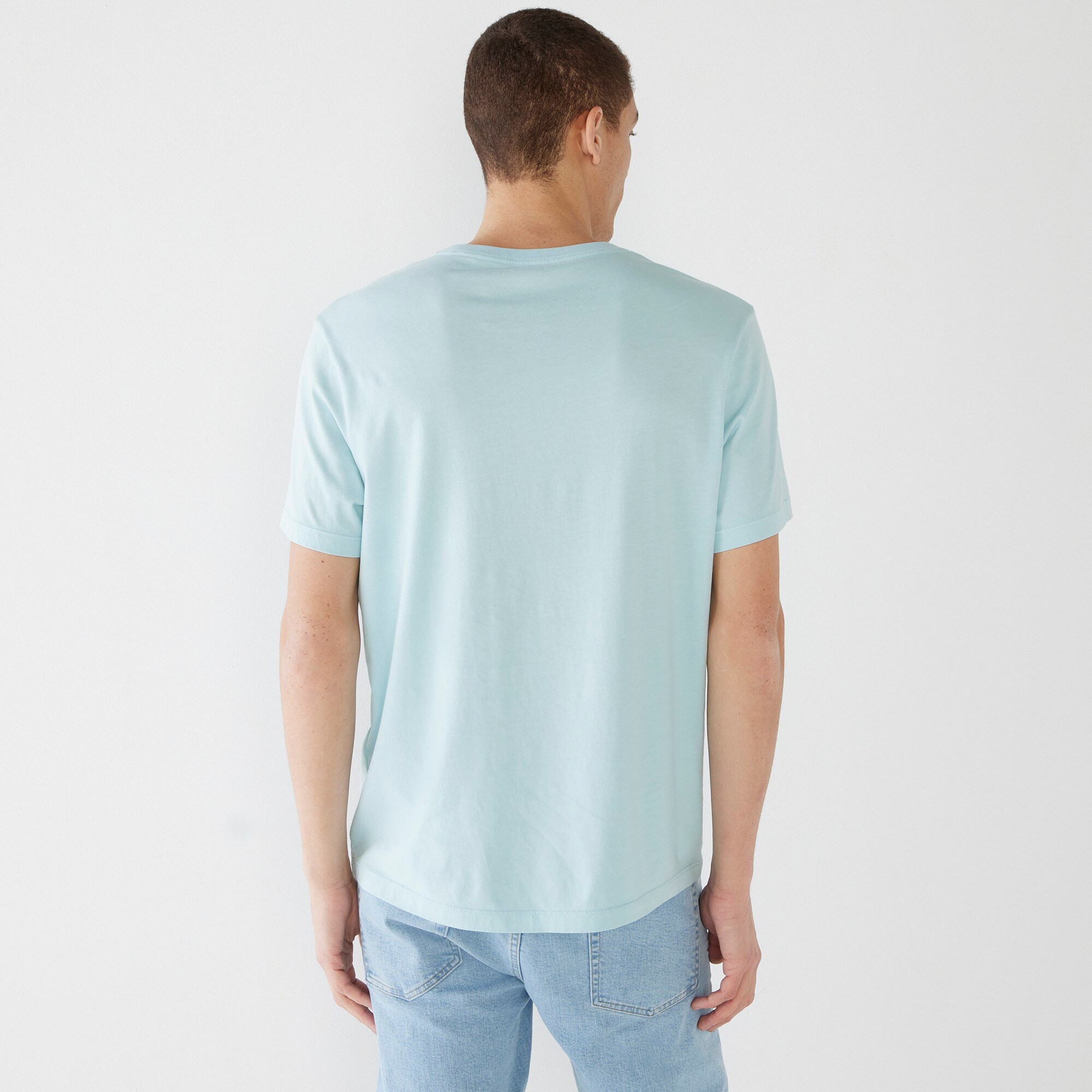 J.Crew: Short-sleeve Broken-in Henley For Men