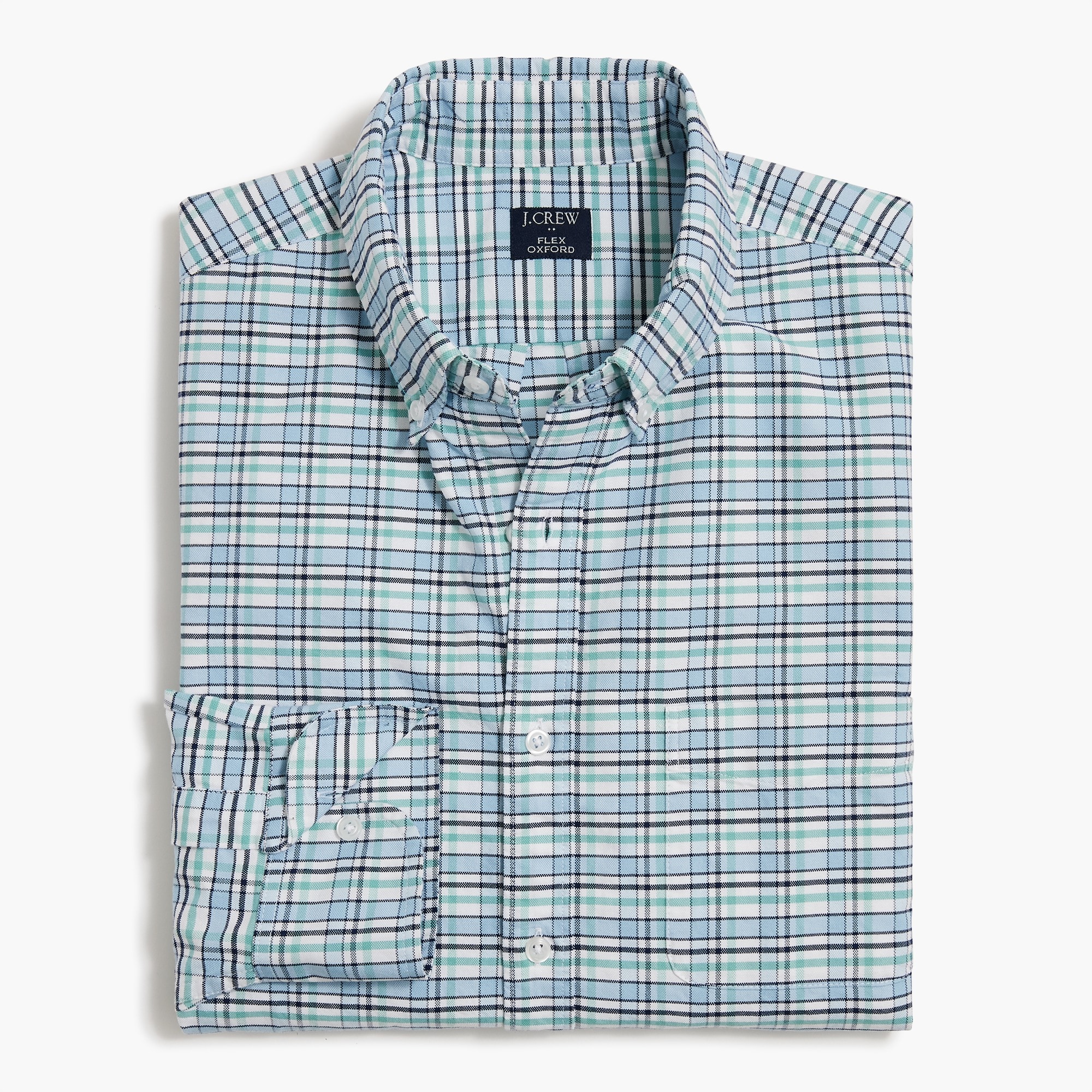 Plaid Flex Oxford Casual Shirt For Men | Factory
