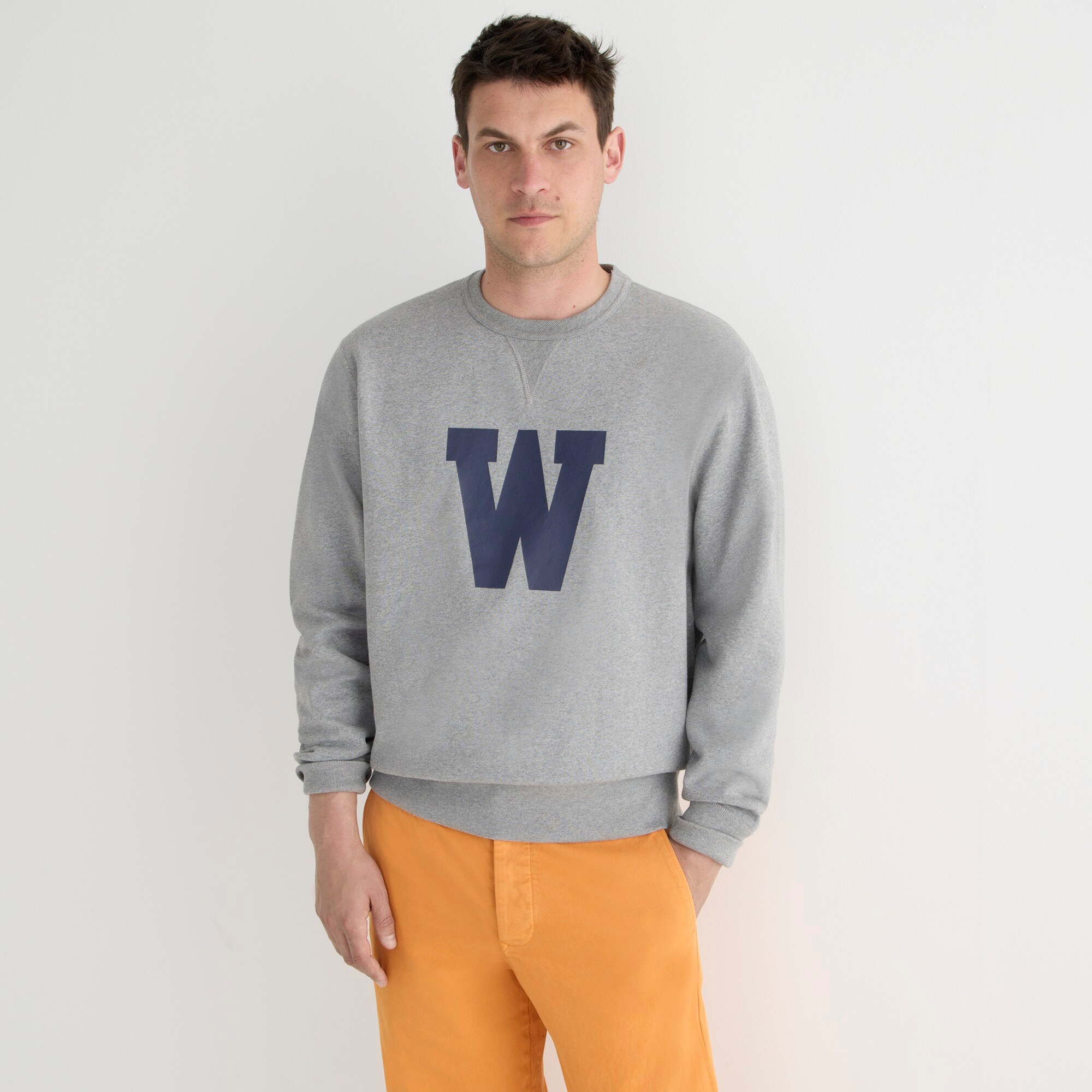 J.Crew: Wallace & Barnes Varsity Graphic Sweatshirt For Men