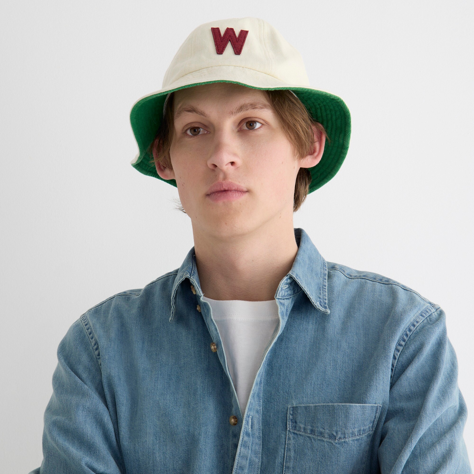 J.Crew: Wallace & Barnes Daisy Mae Hat With Felt Patch For Men