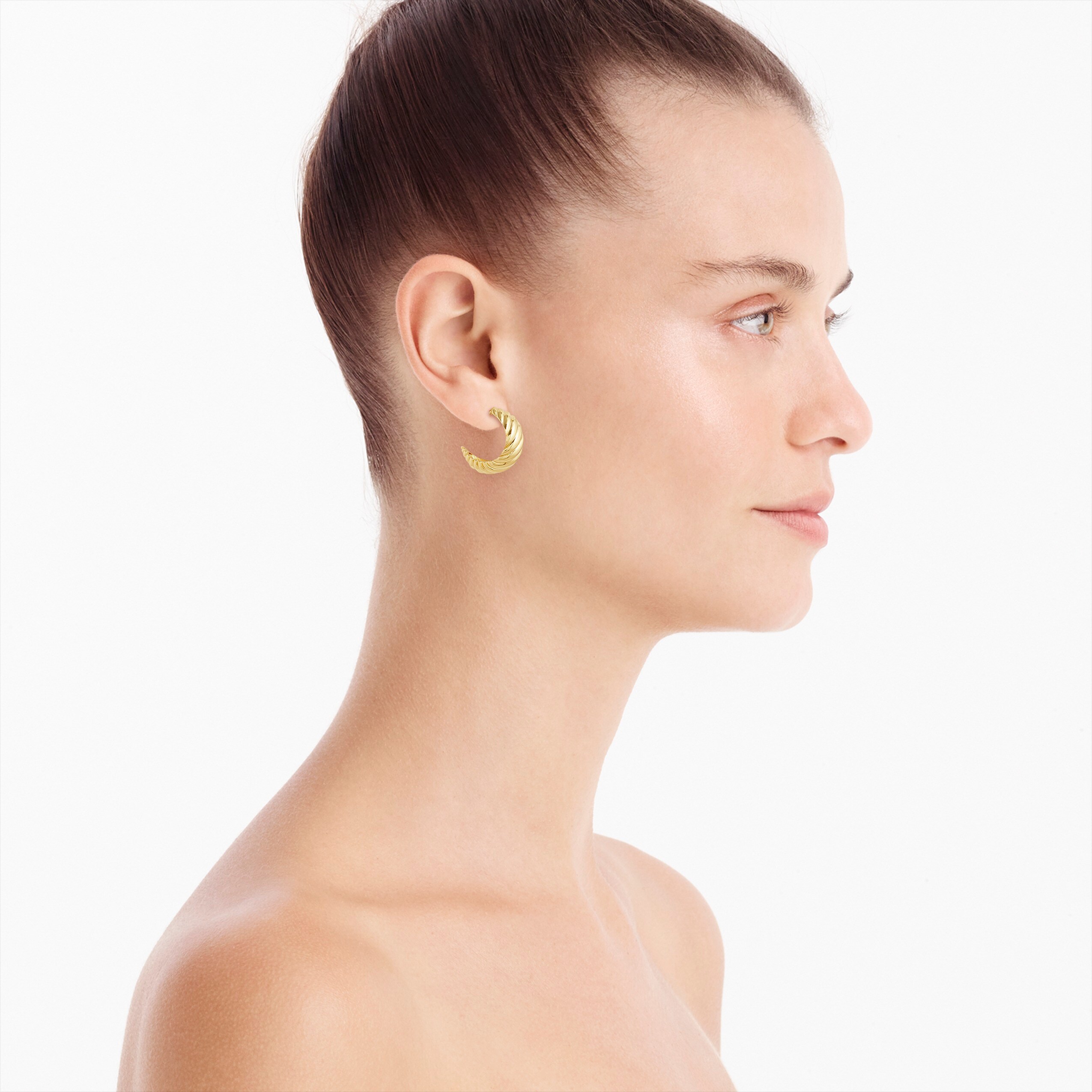 J.Crew: Sculptural Gold Earrings Set-of-three For Women