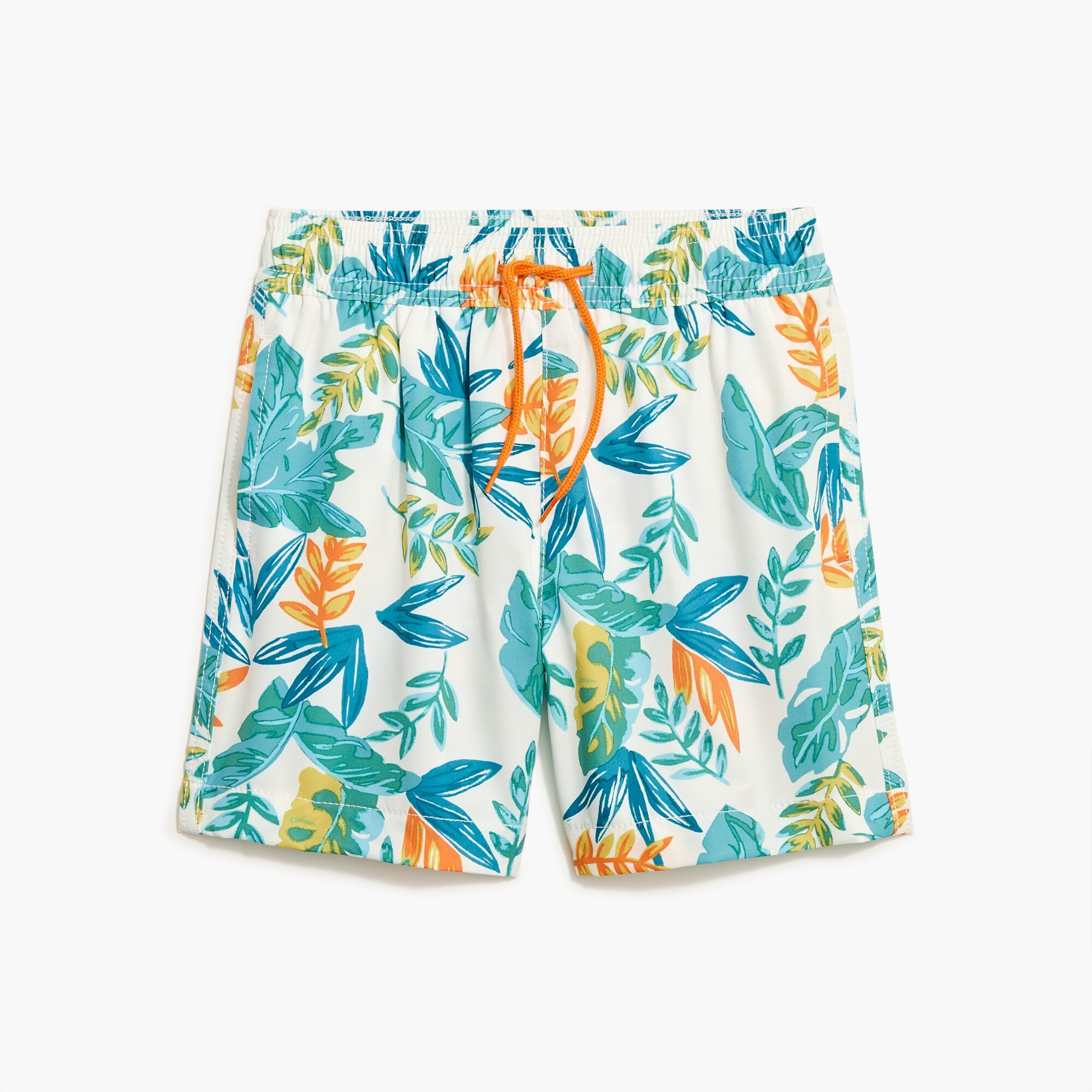 Factory: Boys' Palm Tree-print Swim Trunk For Boys