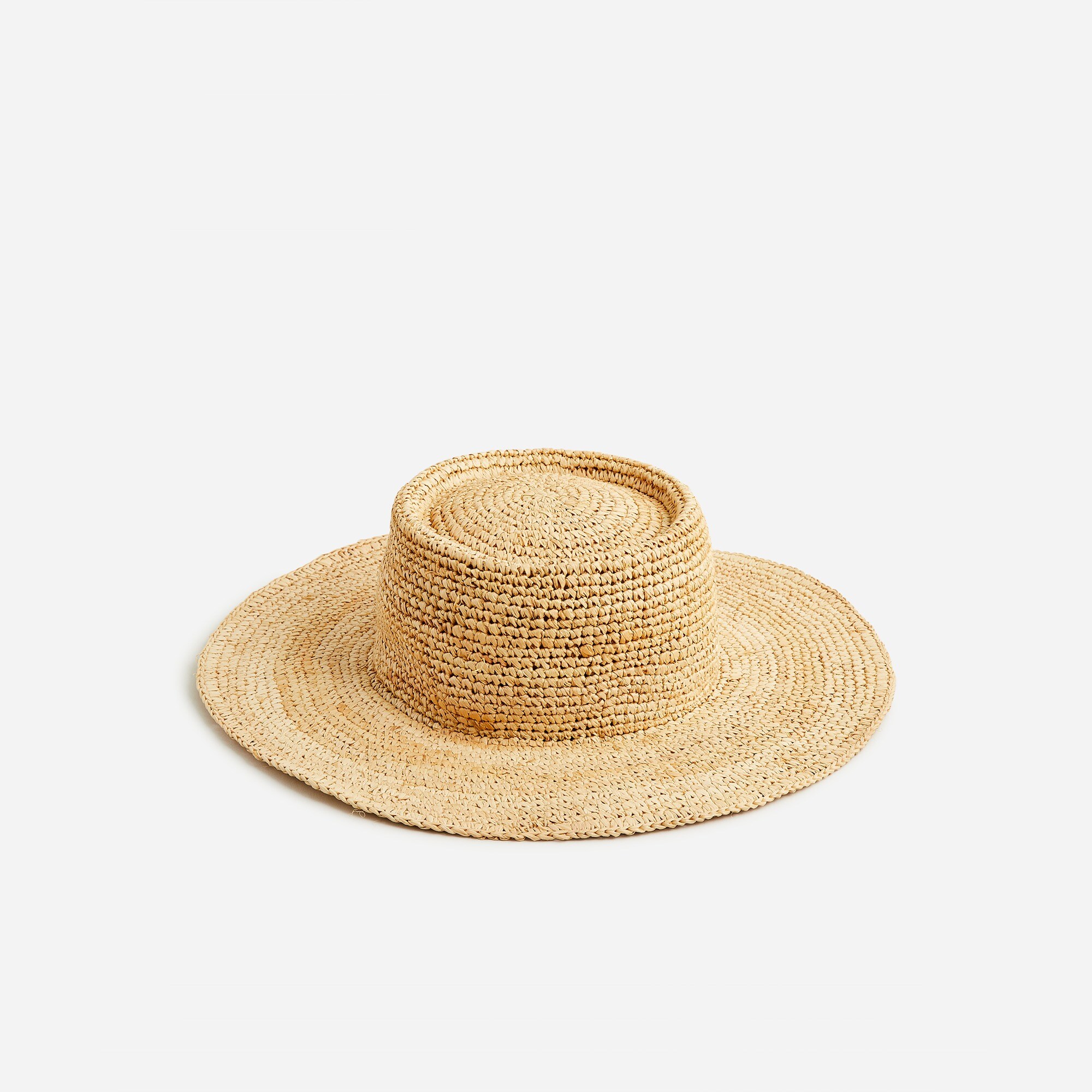 Straight-crown Straw Hat For Women | J.Crew