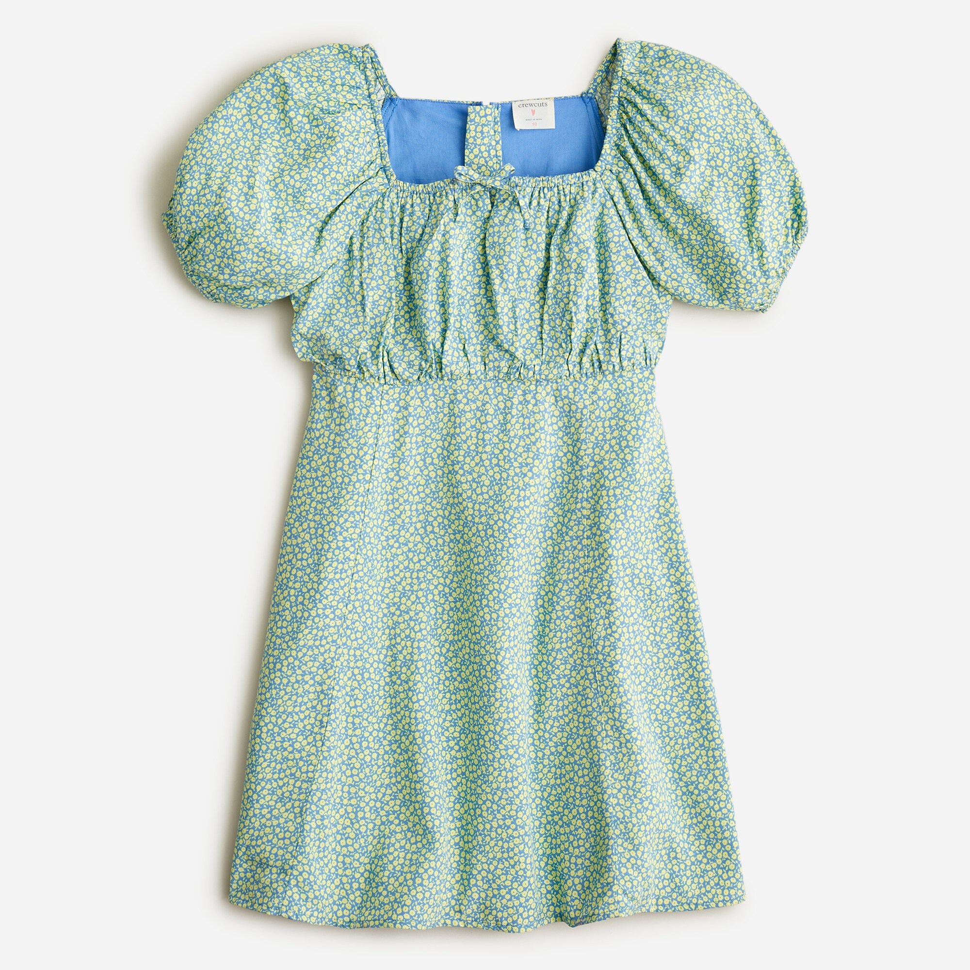 Girls' Puff-sleeve Mini Dress In Floral For Girls | J.Crew