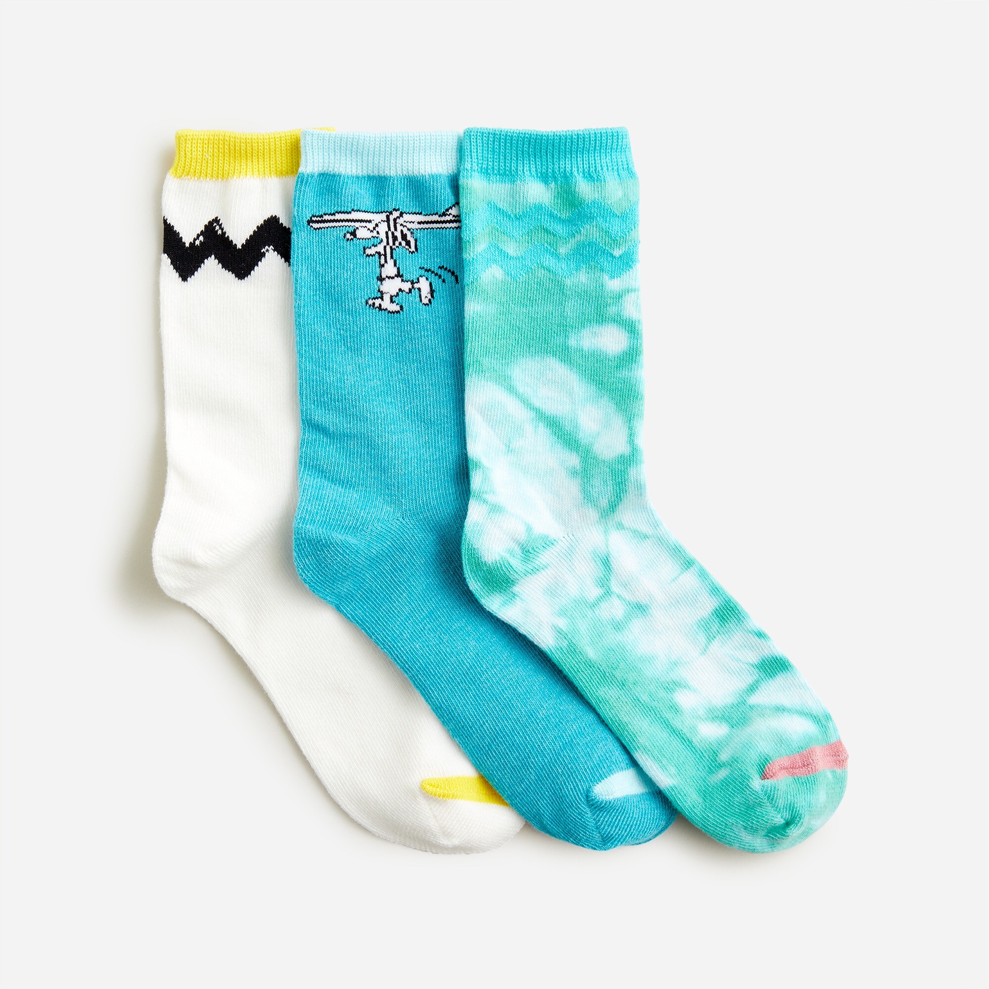 J.Crew: Peanuts® X Crewcuts Snoopy Trouser Sock Three-pack For Boys