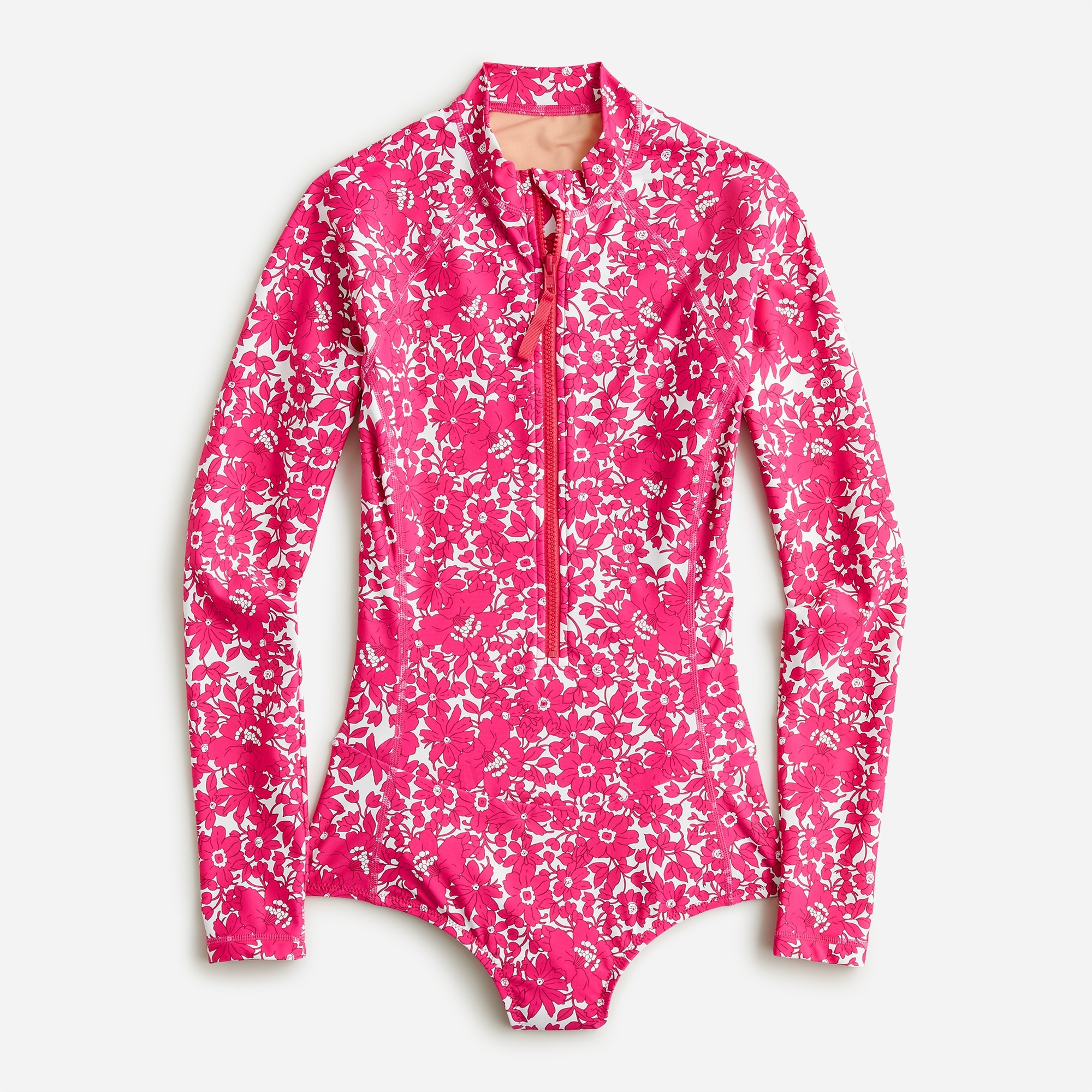 Long-sleeve Rash Guard Tank In Blushing Meadow For Women | J.Crew