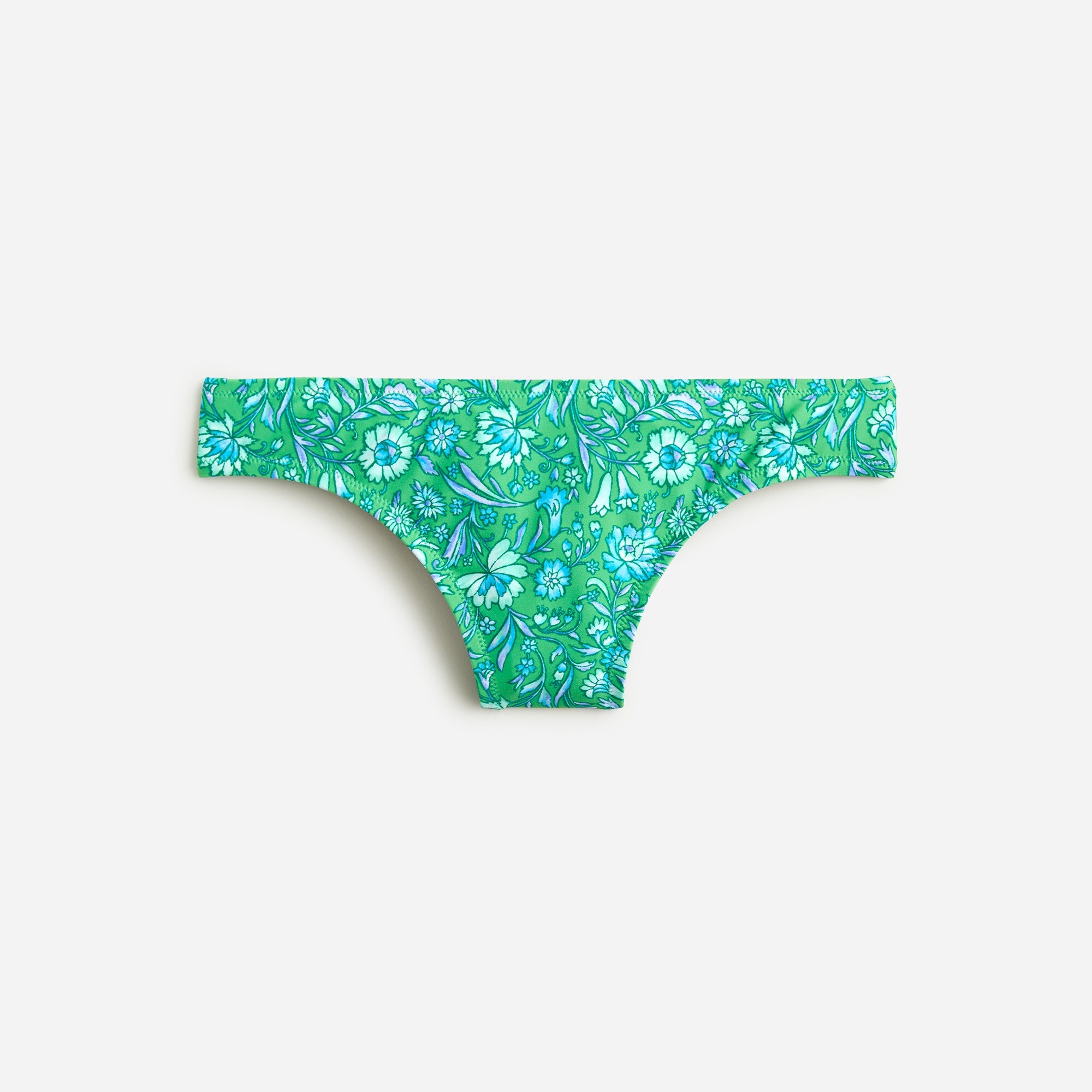 Classic Full-coverage Bikini Bottom In Marigold Blooms For Women | J.Crew