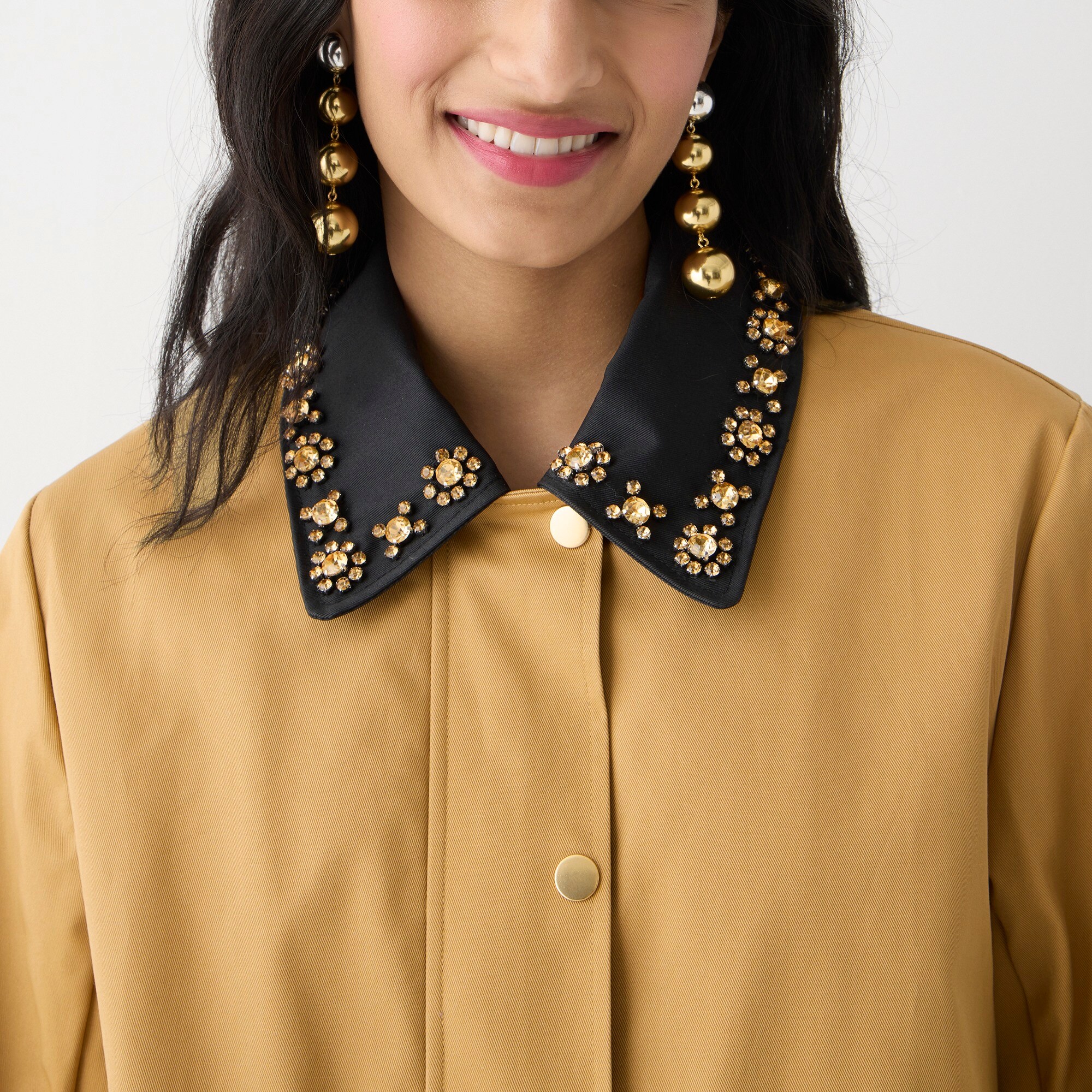 J.Crew: Collection Barn Jacket™ With Embellished Collar For Women