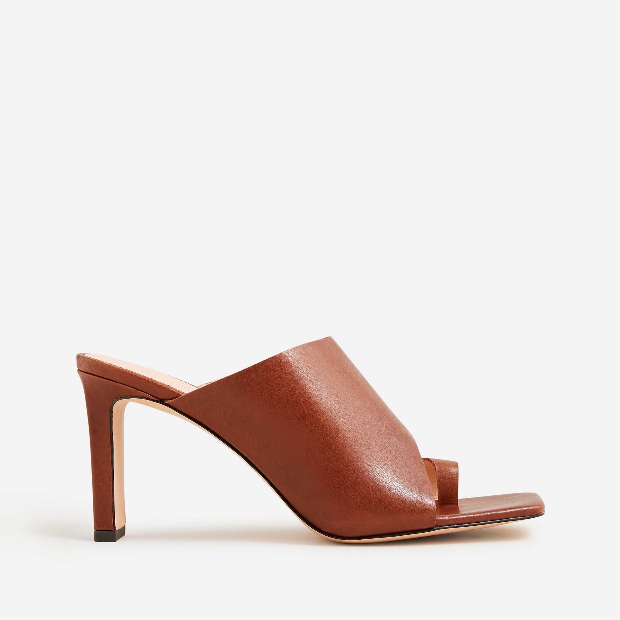 J.Crew: Ava Toe-ring Heels In Leather For Women