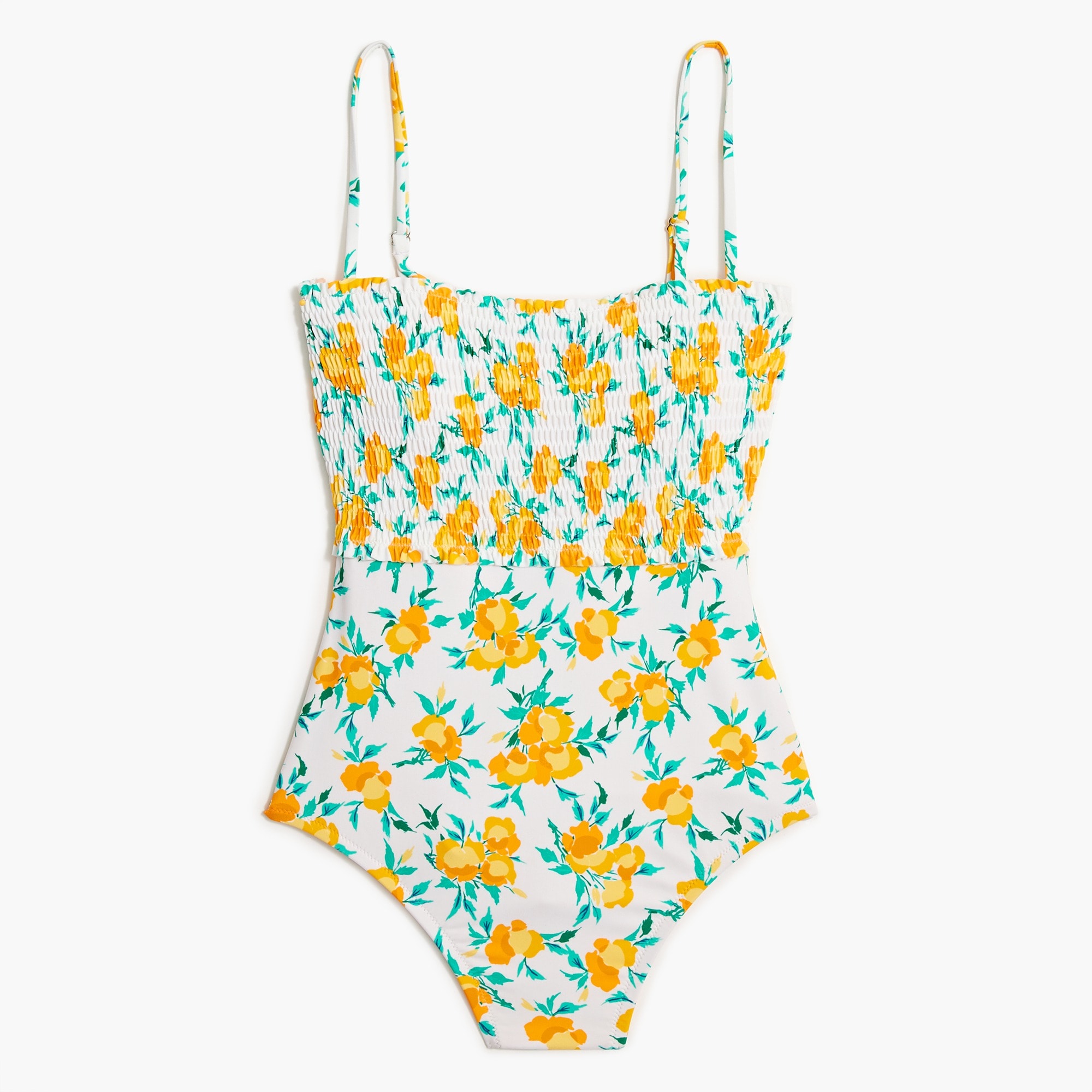 Factory: Smocked One-piece Swimsuit For Women