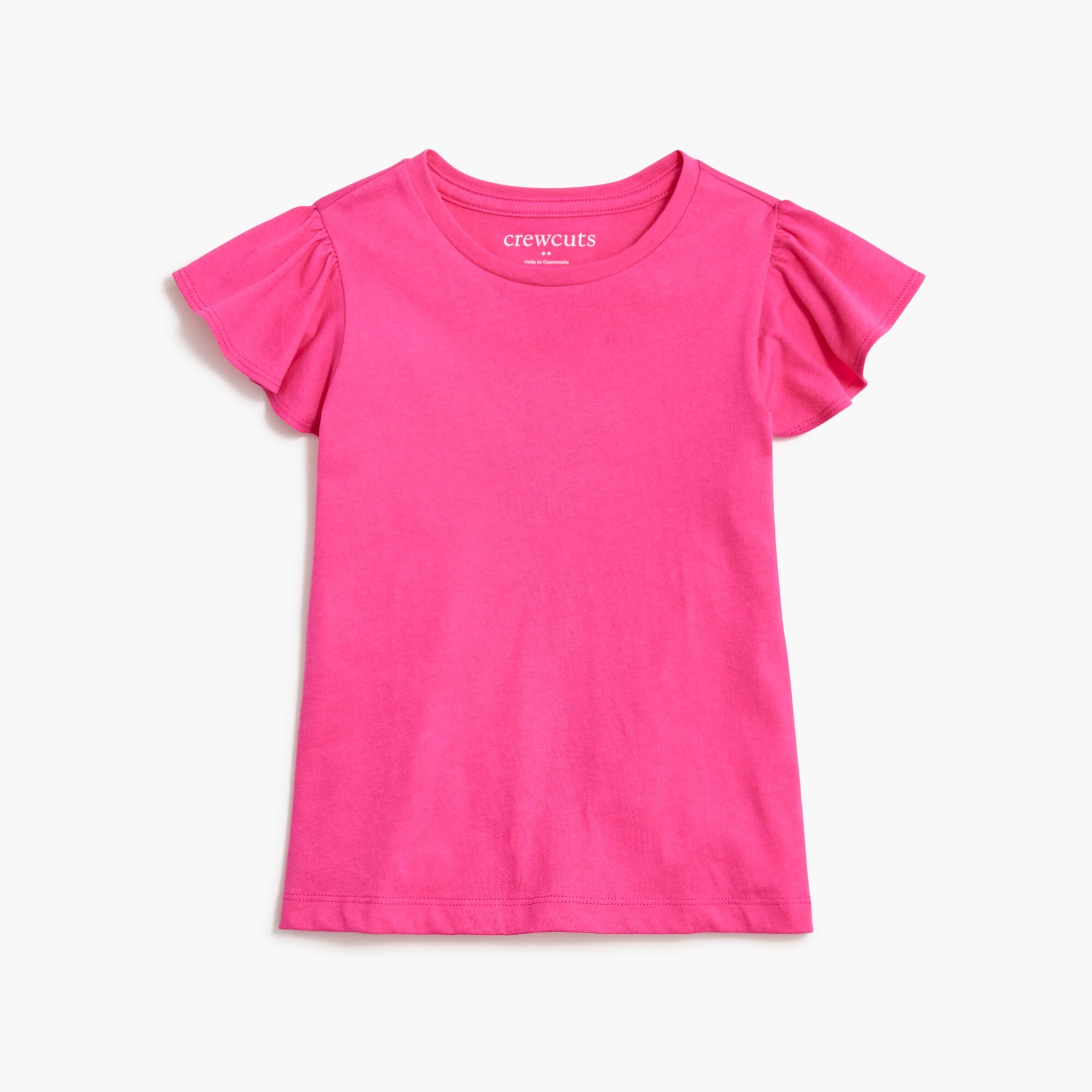 Factory: Girls' Ruffle-shoulder Tee For Girls