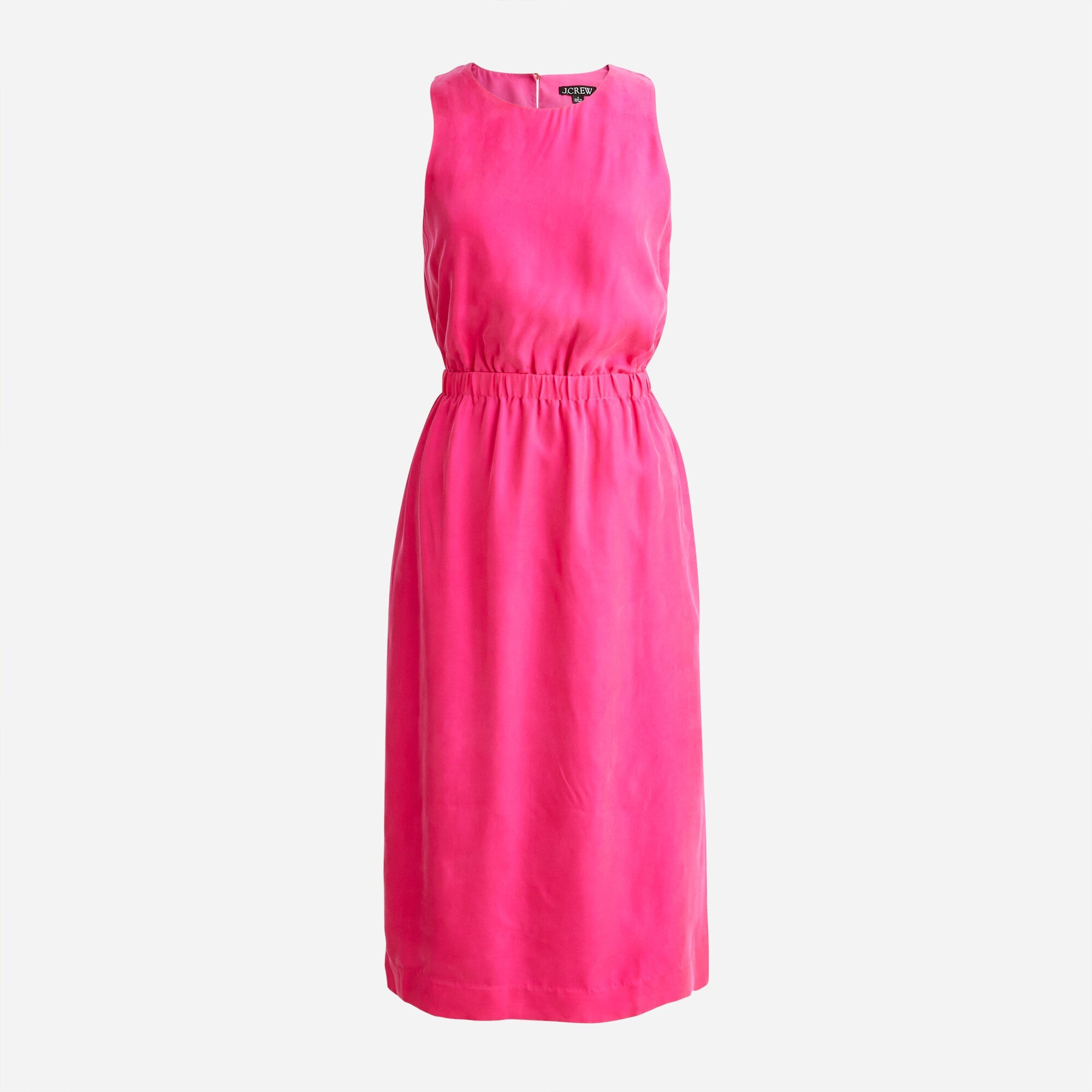 J Crew Cinched Waist Cupro Midi Dress For Women