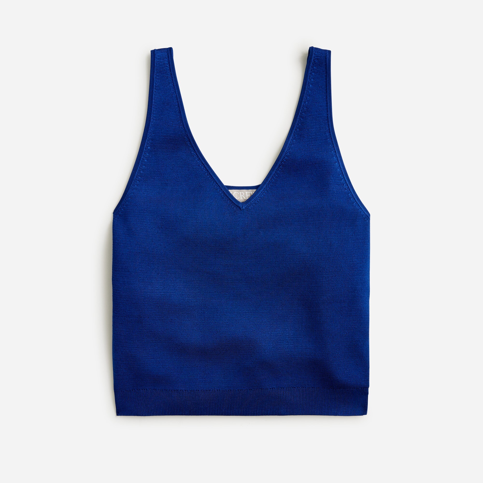 J.Crew: Fitted V-neck Sweater-tank In Soft Rayon Blend For Women
