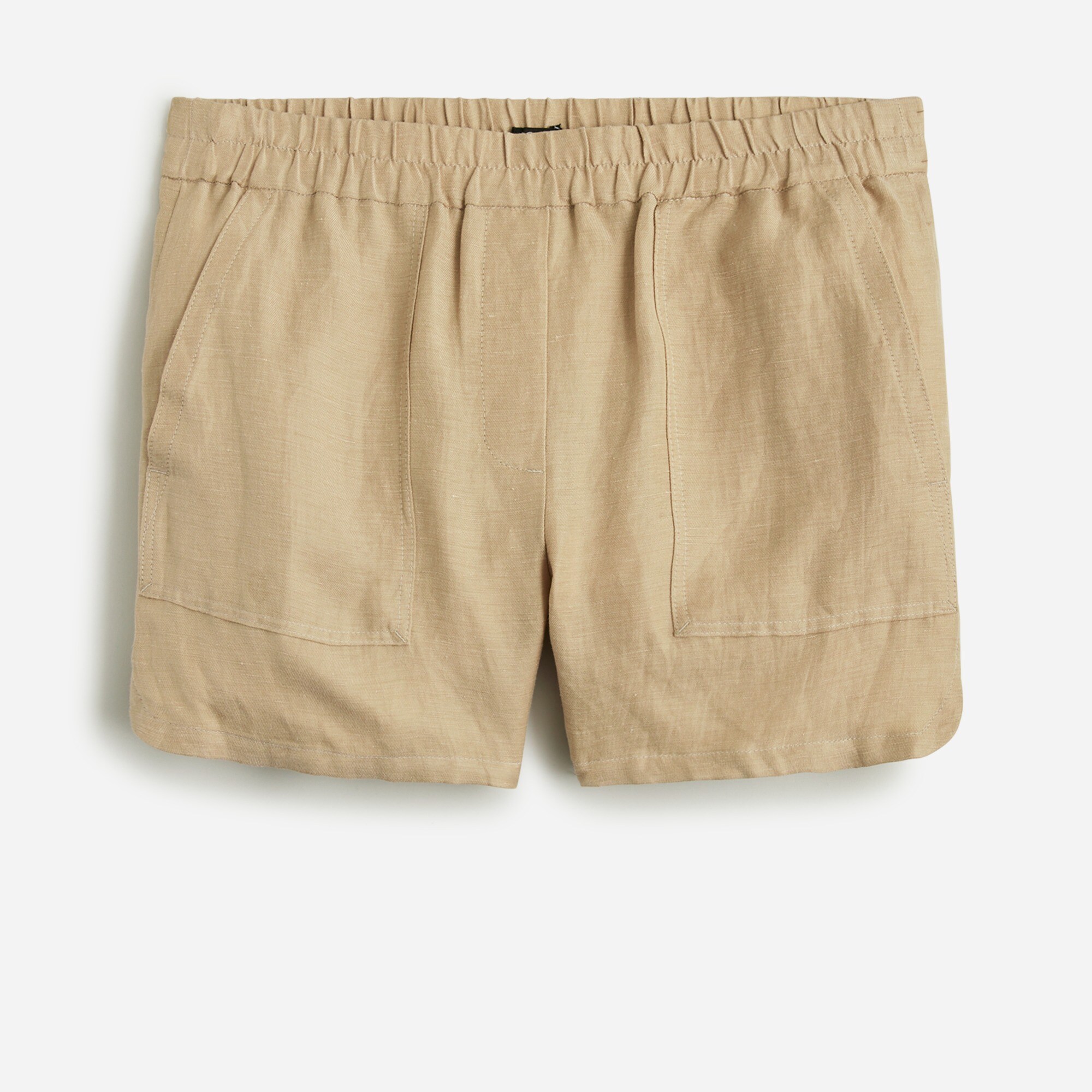 J.Crew: Patch-pocket Pull-on Short In Chelsea Linen-cupro Blend For Women