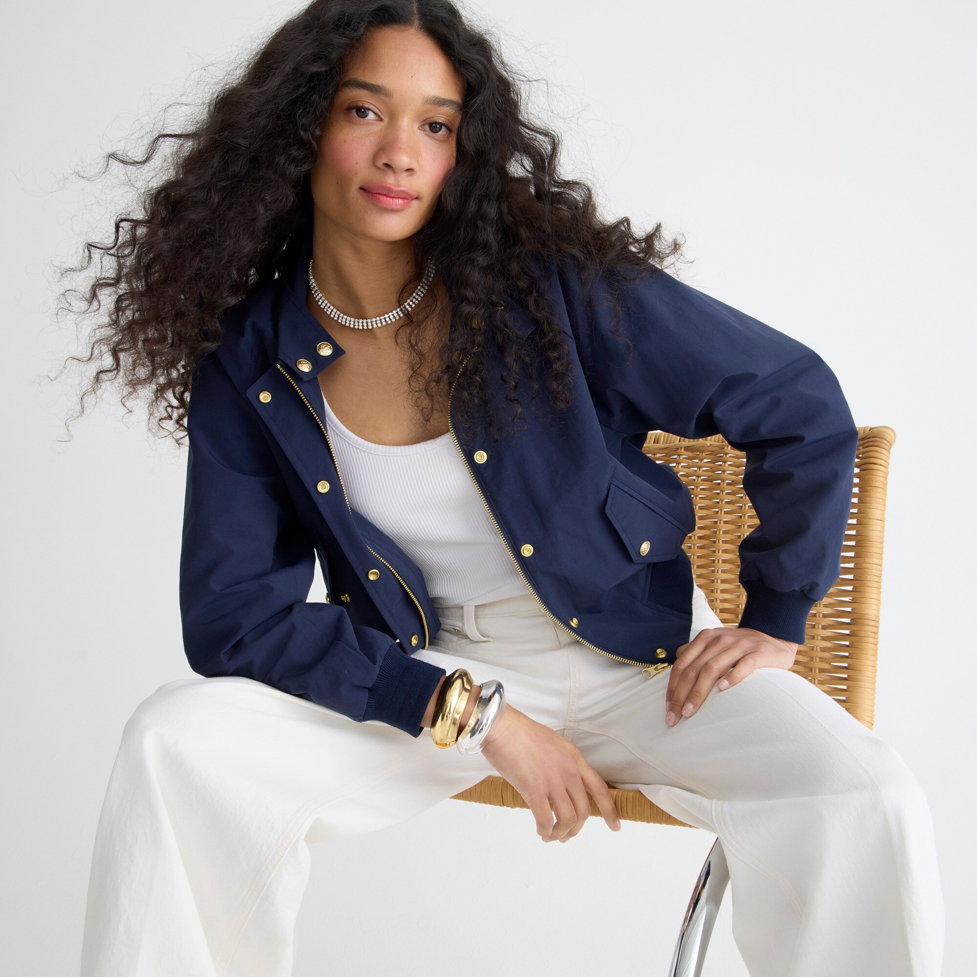 J.Crew: Collection Lightweight Bomber Jacket For Women