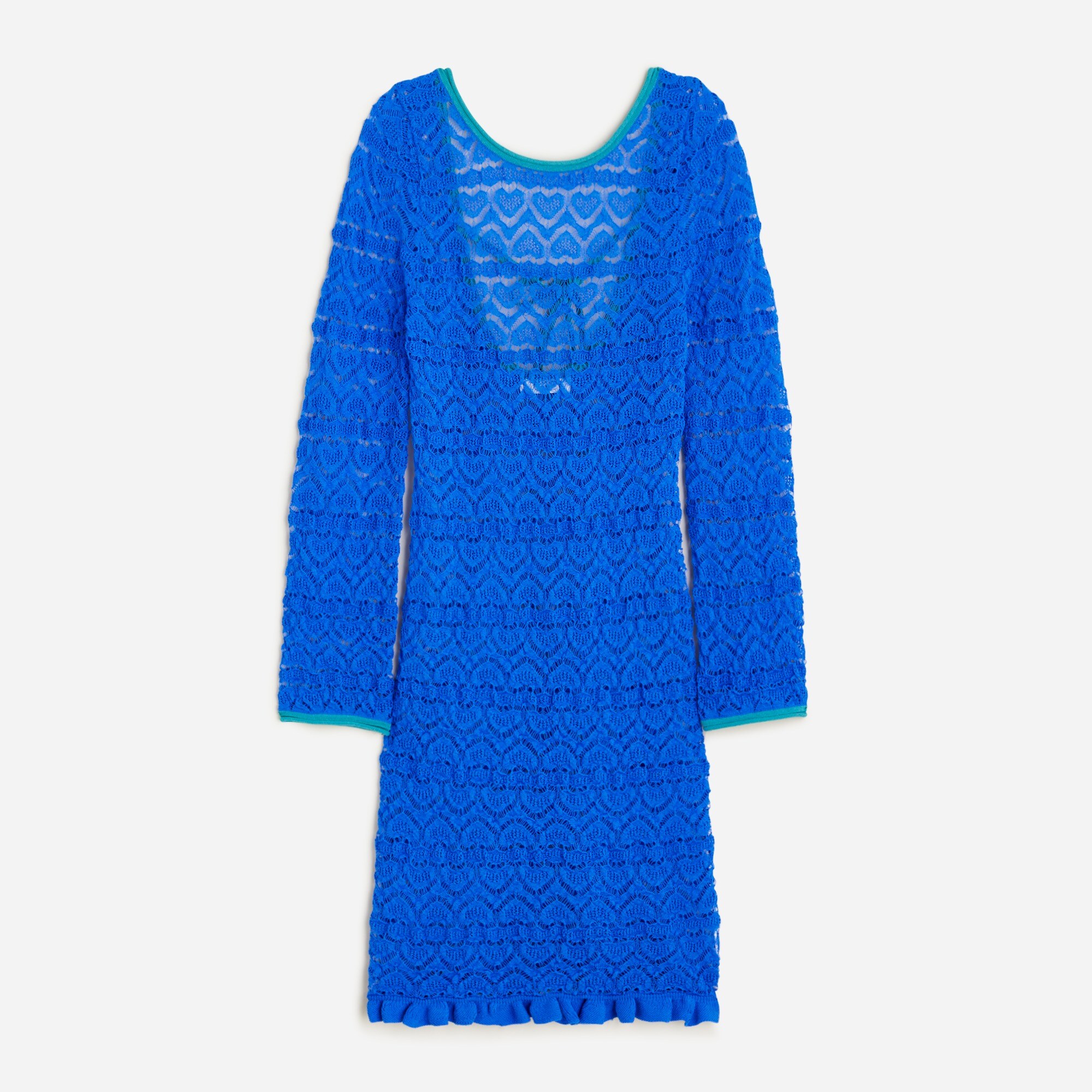 J.Crew: Limited-edition Open-back Lace Mini Sweater-dress For Women