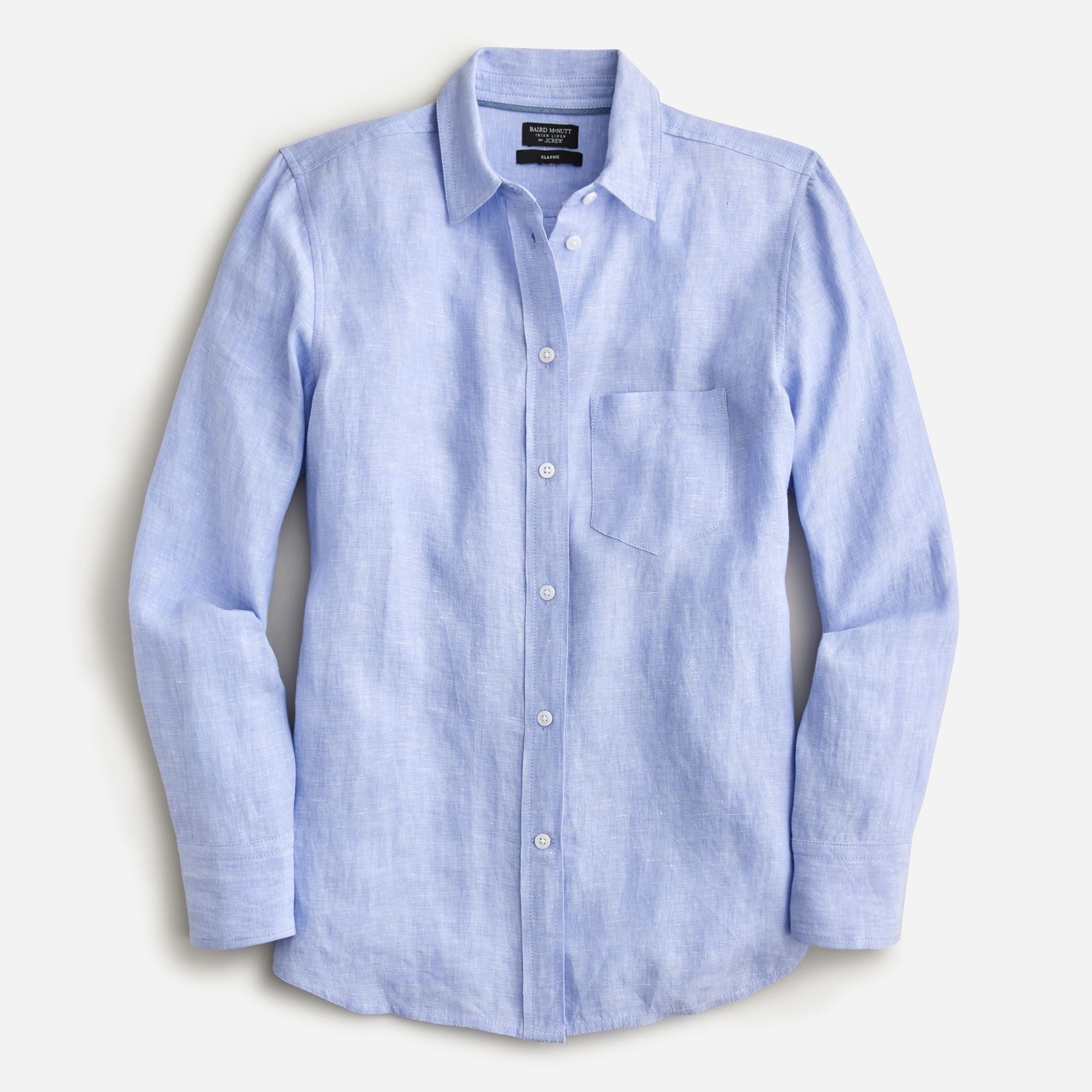J.Crew: Classic-fit Baird McNutt Irish Linen Shirt For Women