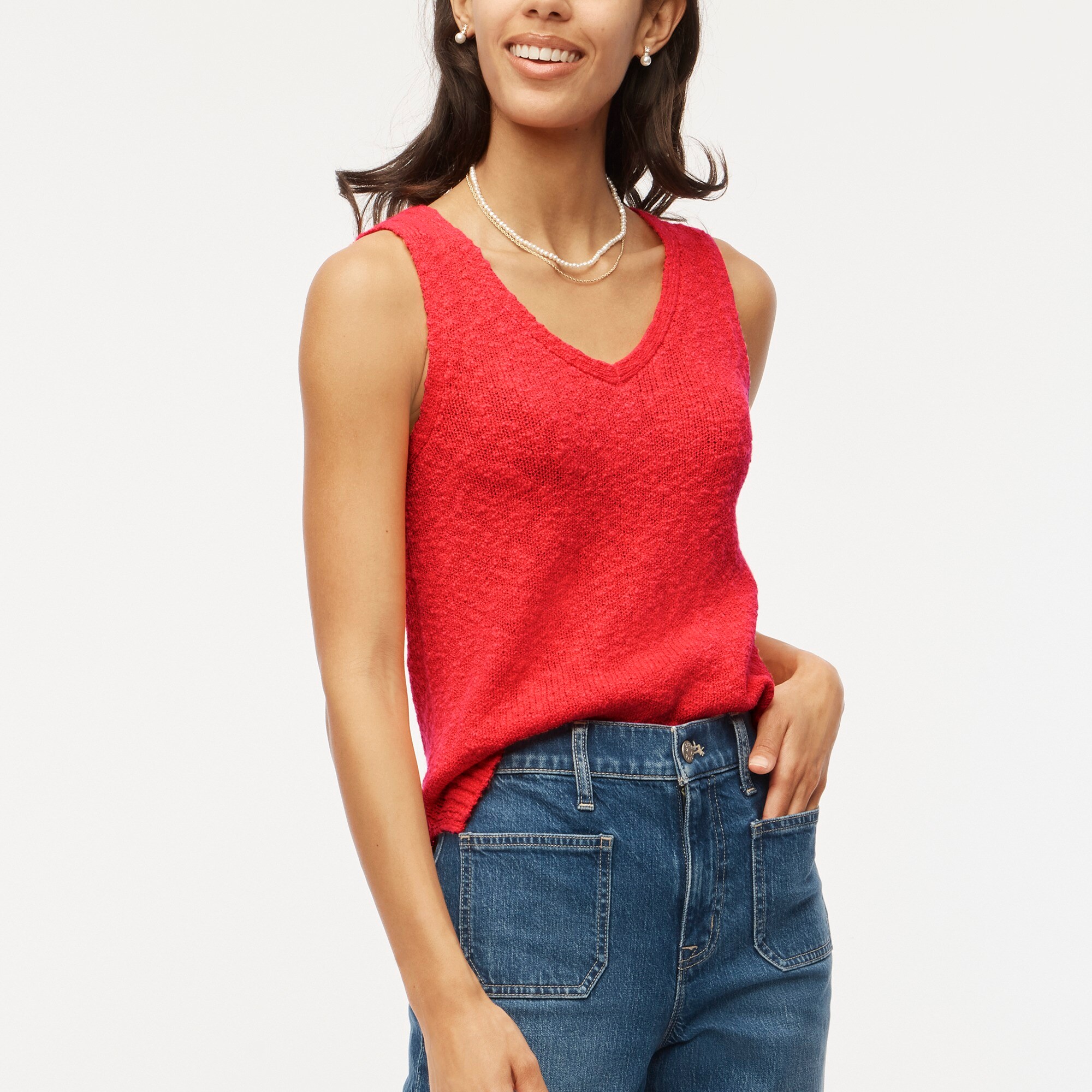 Factory: V-neck Beach Sweater Tank For Women