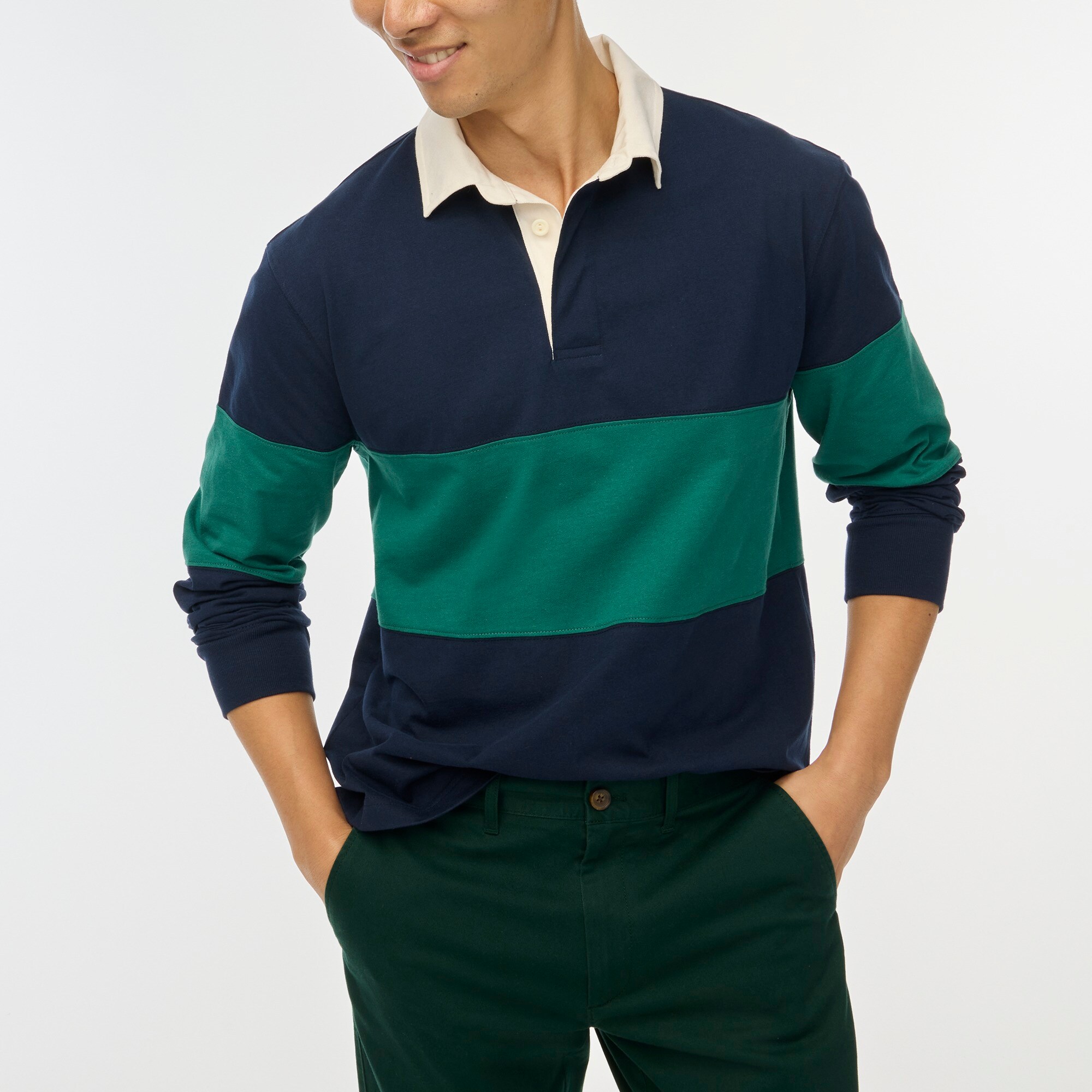 Factory: Striped Rugby Shirt For Men