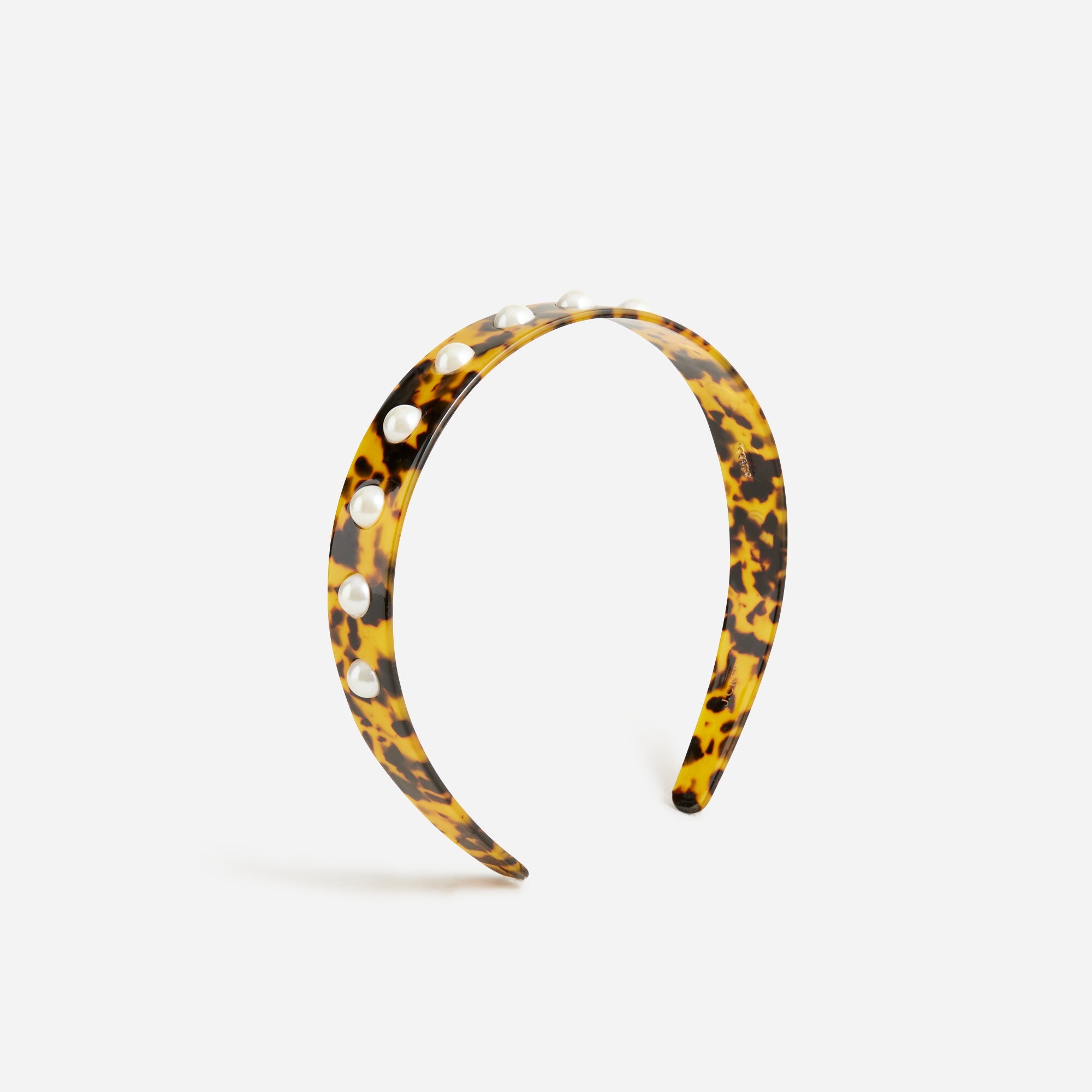 J.Crew: Pearl And Tortoise Shell Headband For Women