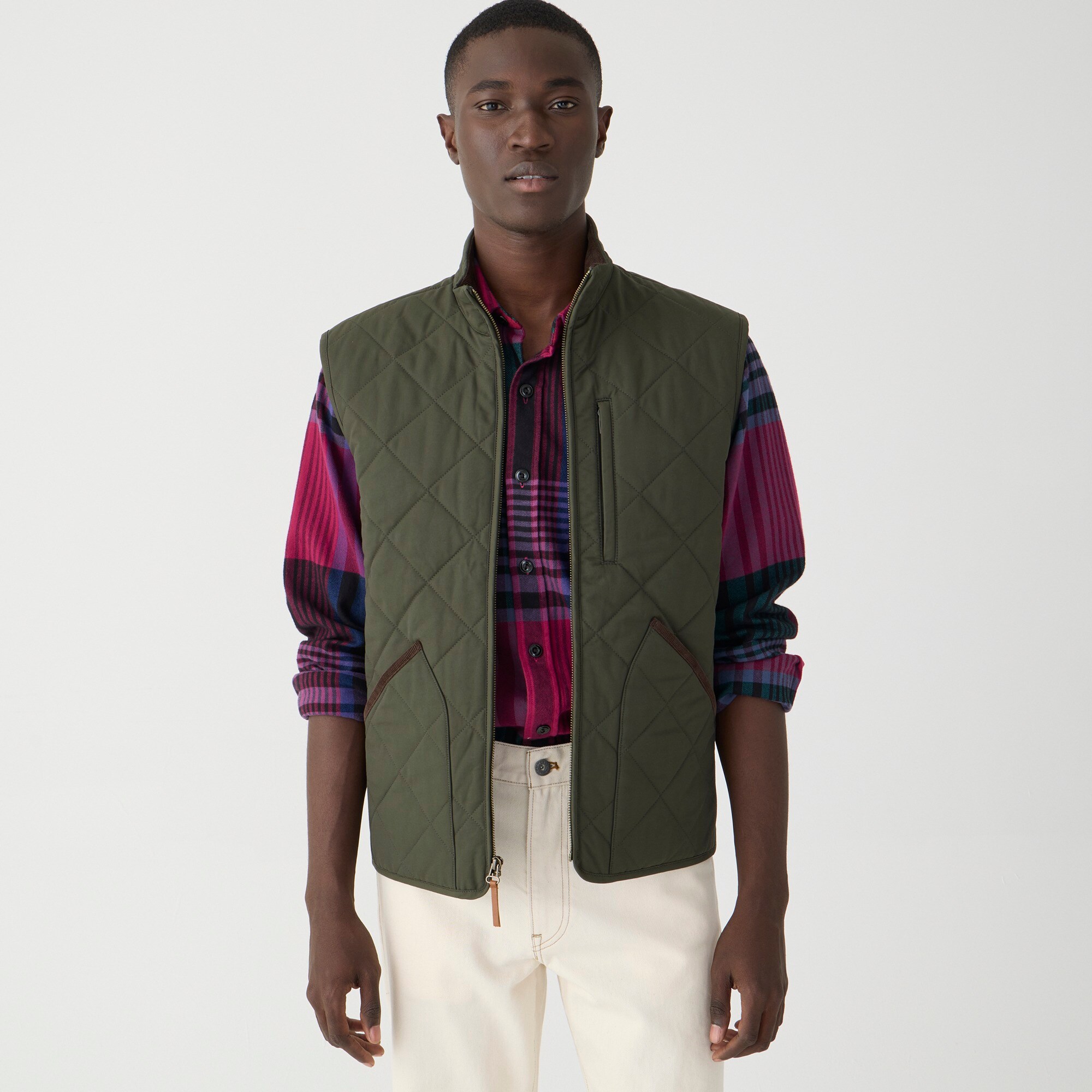 Jcrew Sussex Quilted Vest For Men