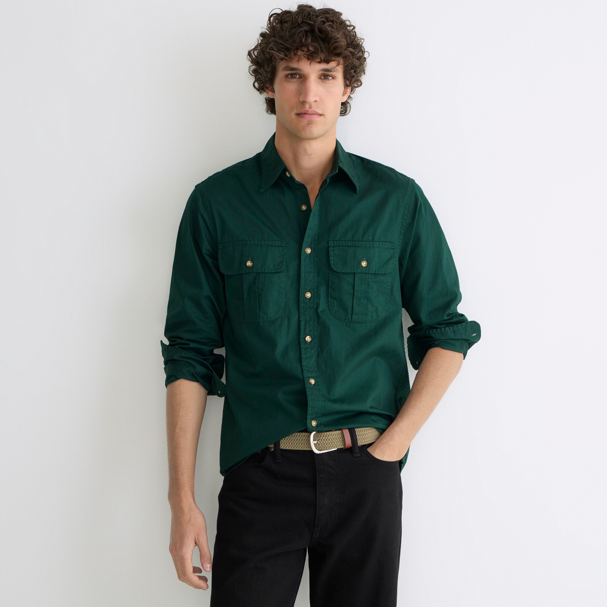 J.Crew: Heritage Twill Two-pocket Workshirt For Men