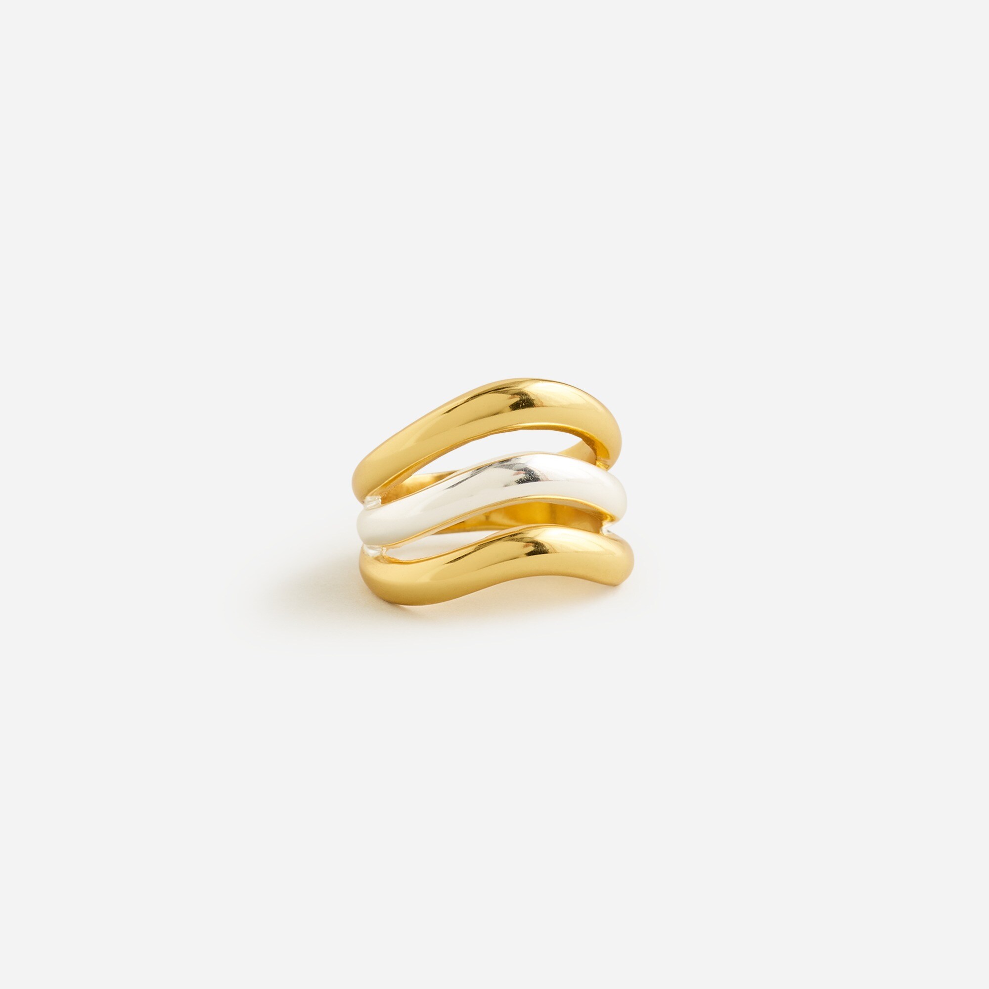 J.Crew: Layered Mixed-metal Ring For Women