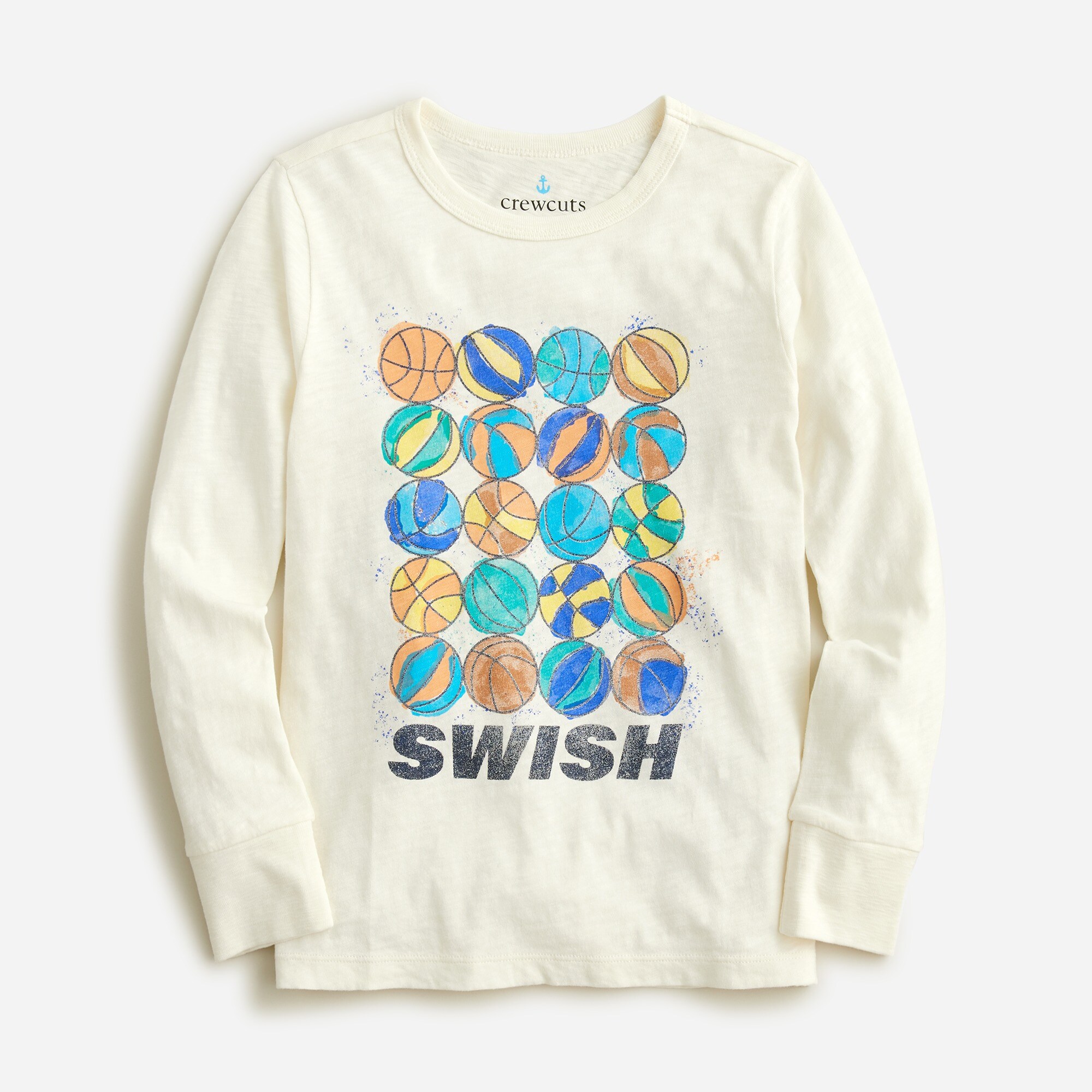 J.Crew: Kids' Long-sleeve "swish" Graphic T-shirt For Boys