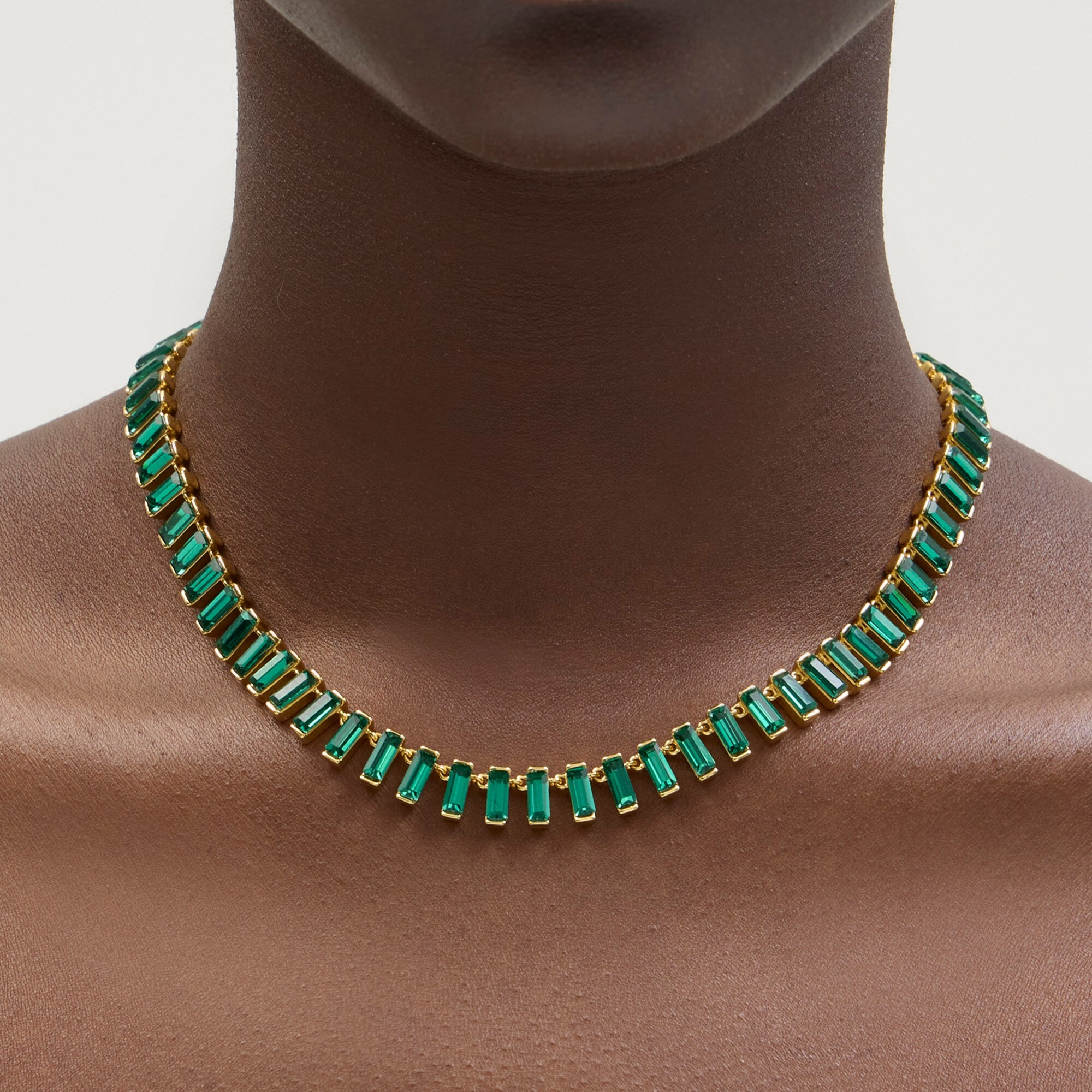 J.Crew: Crystal Baguette Necklace For Women