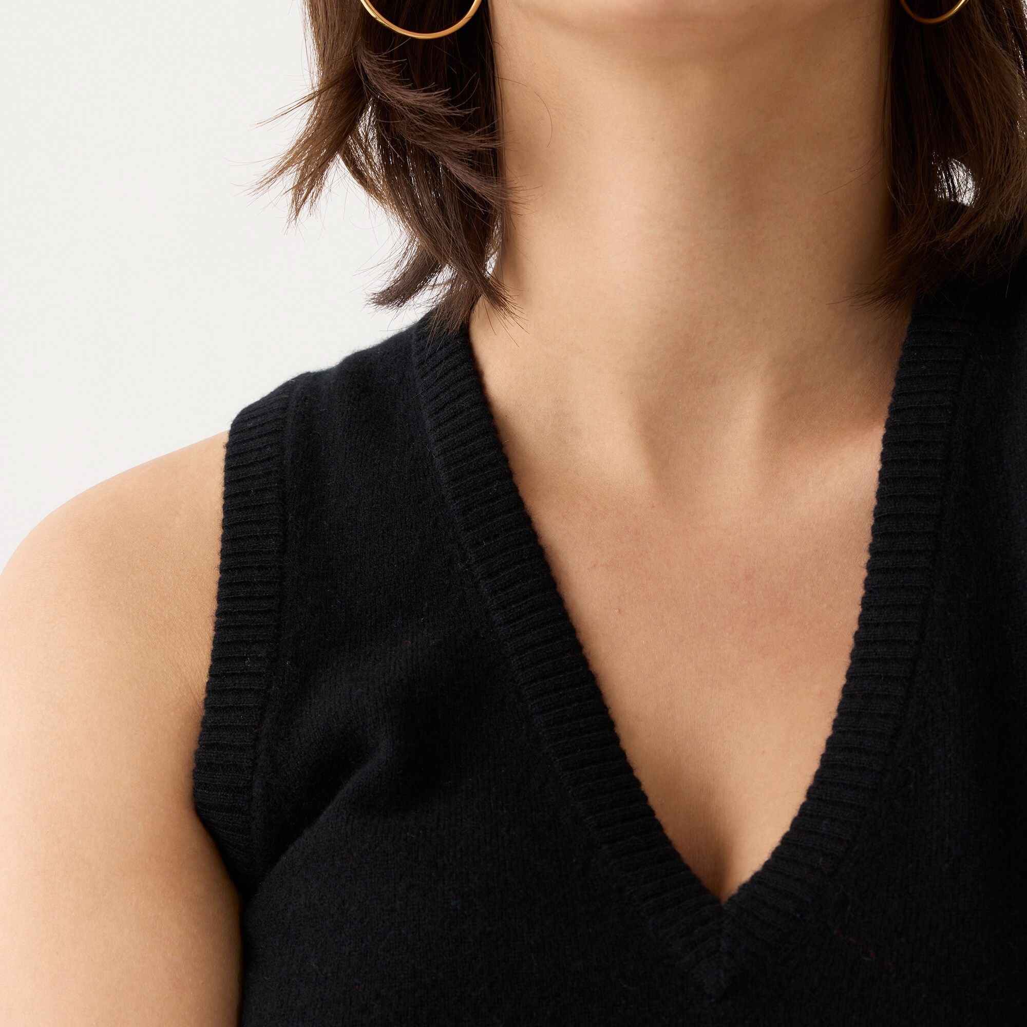 J.Crew: Cashmere V-neck Sweater-vest For Women