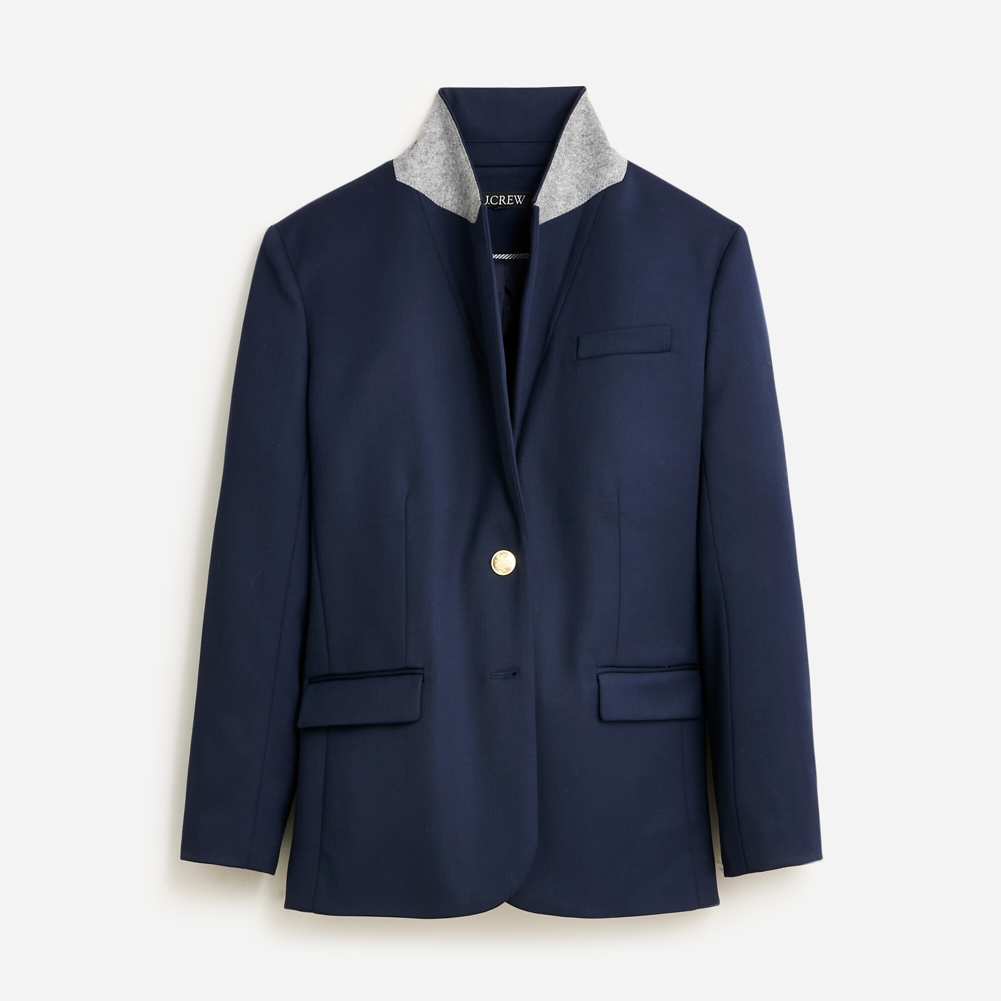 J.Crew: Collection Oversized Blazer In Wool-twill Blend For Women