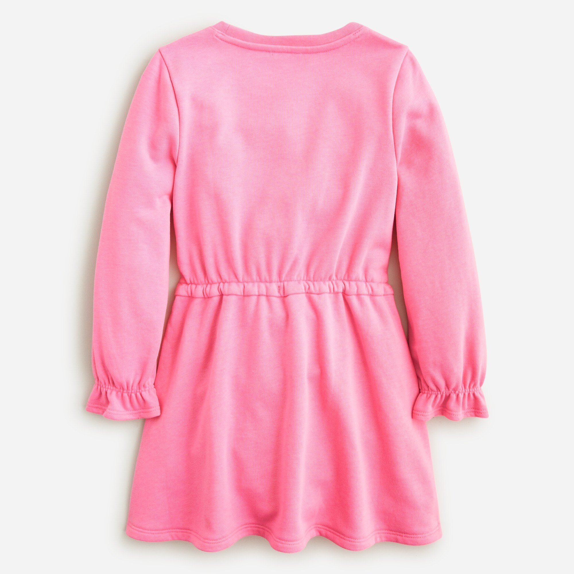 J Crew Girls Ruffle Sleeve Sweatshirt Dress For Girls