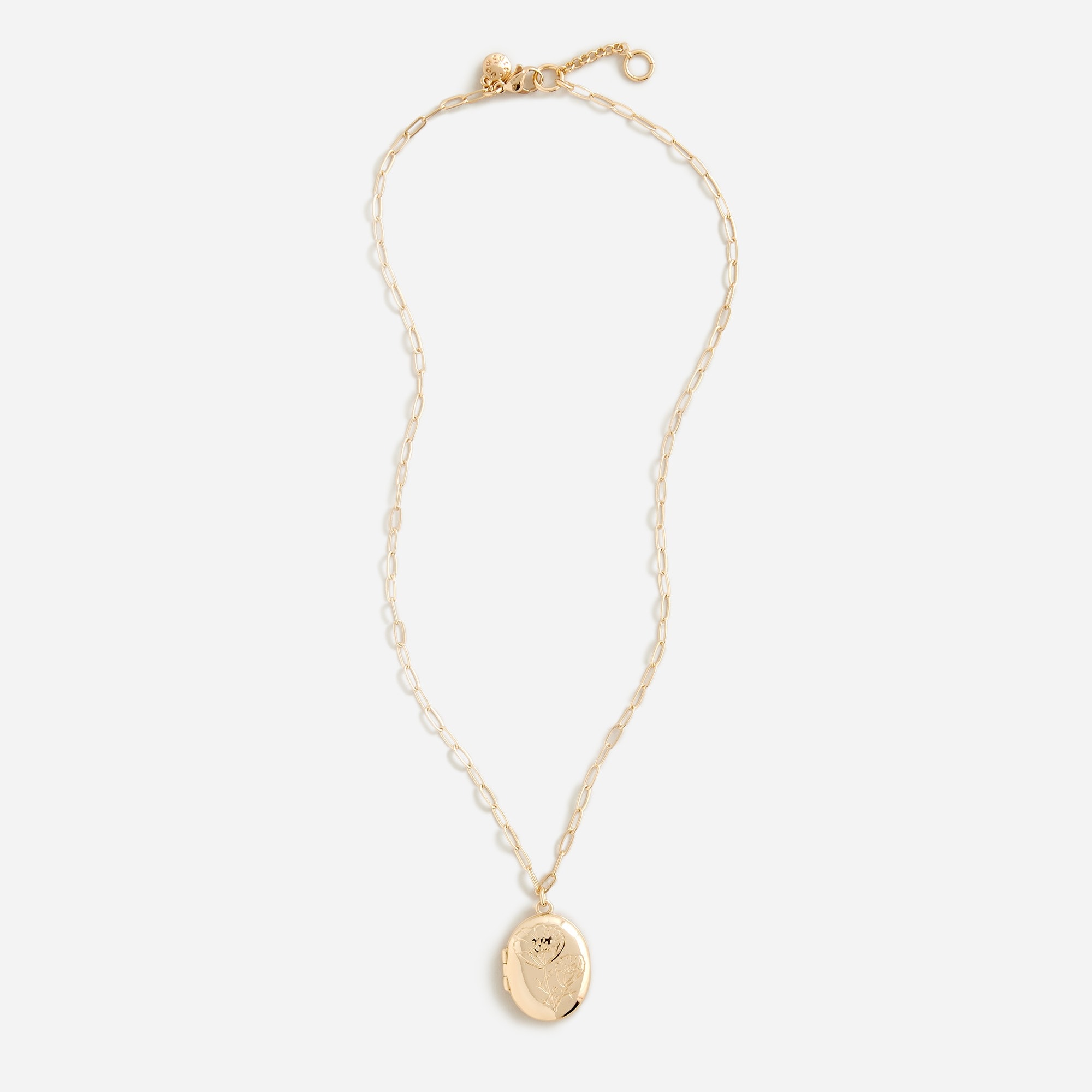 J.Crew: Girls' Floral Locket Necklace For Girls