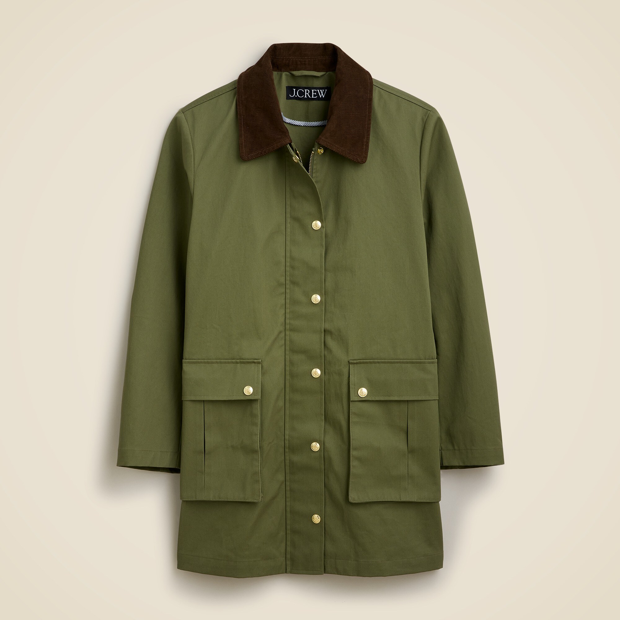 J.Crew: Heritage Barn Jacket™ In Waxed Cotton Twill For Women