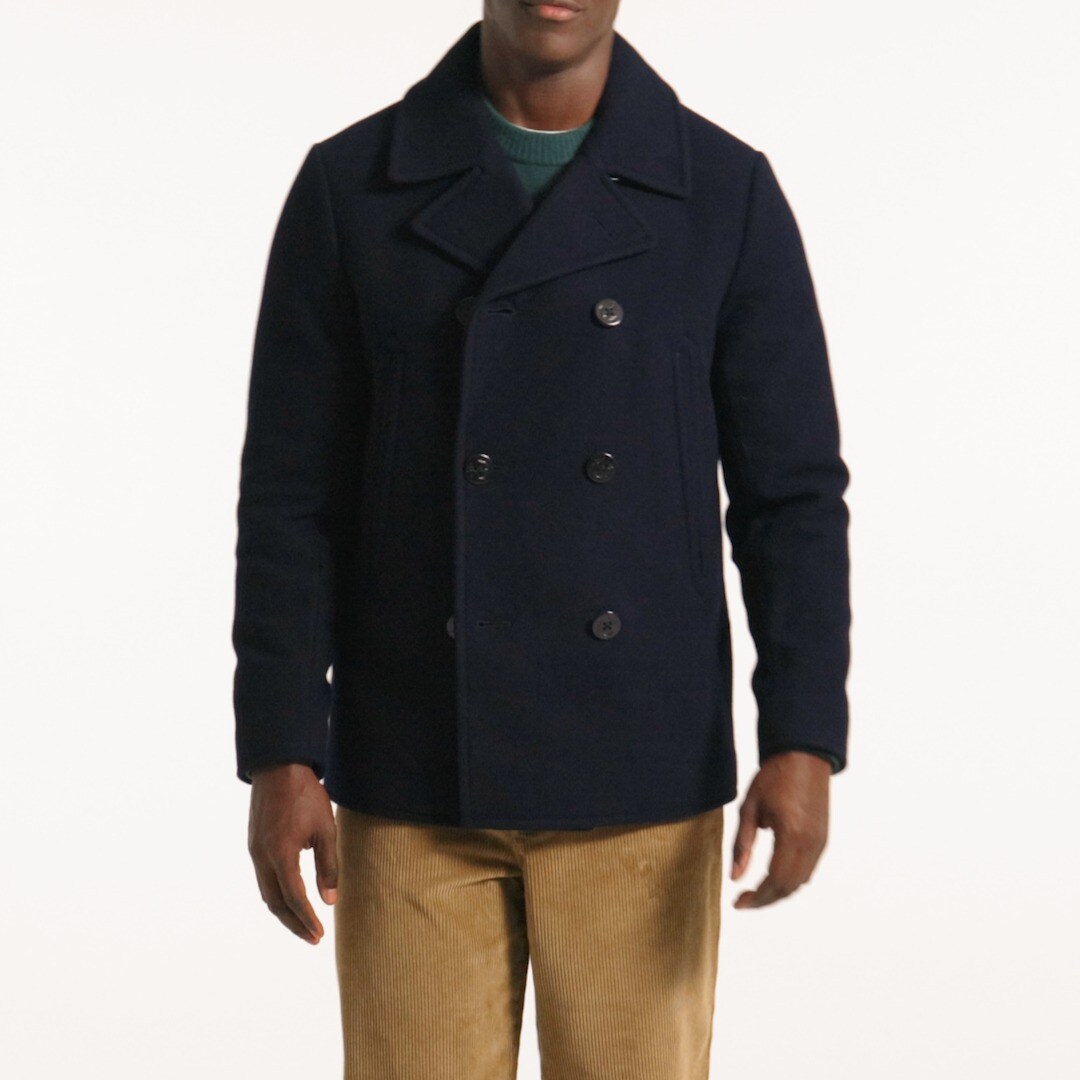 J.Crew: Dock Peacoat With PrimaLoft® For Men