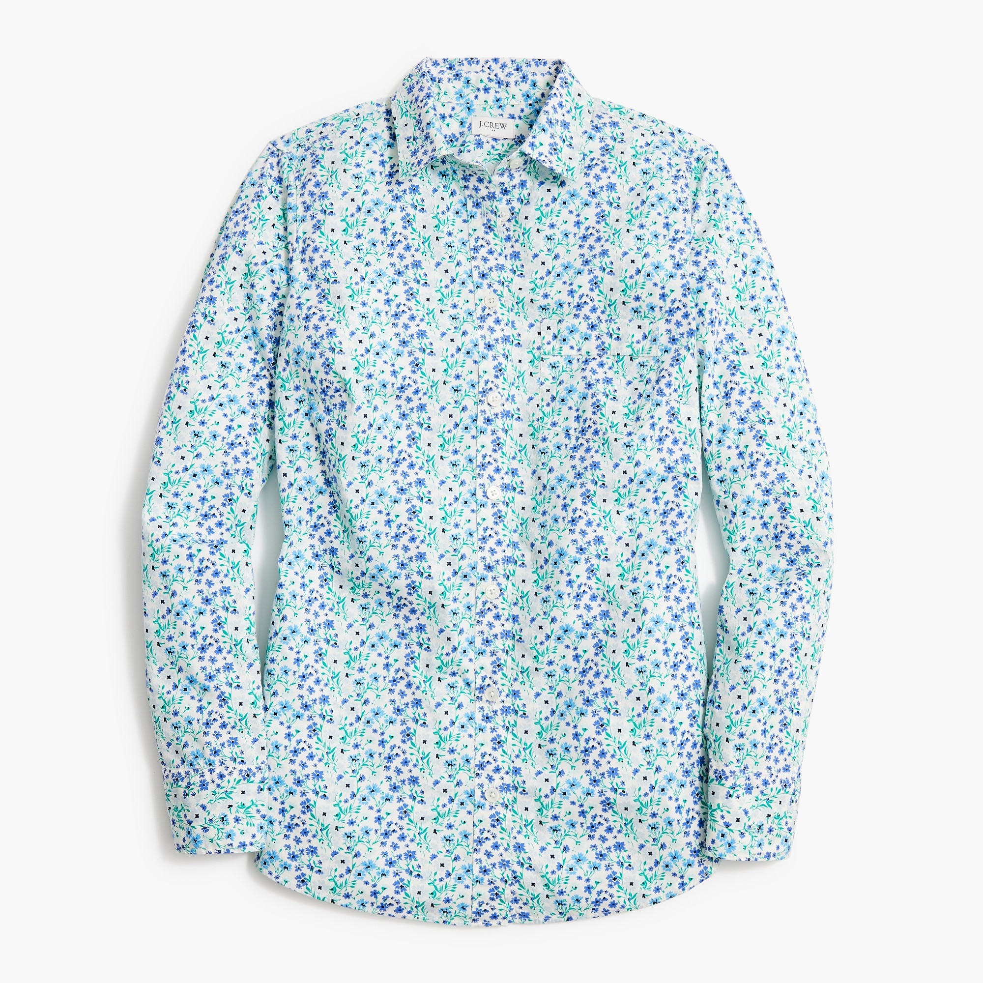 Factory: Button-up Cotton Poplin Shirt In Signature Fit For Women