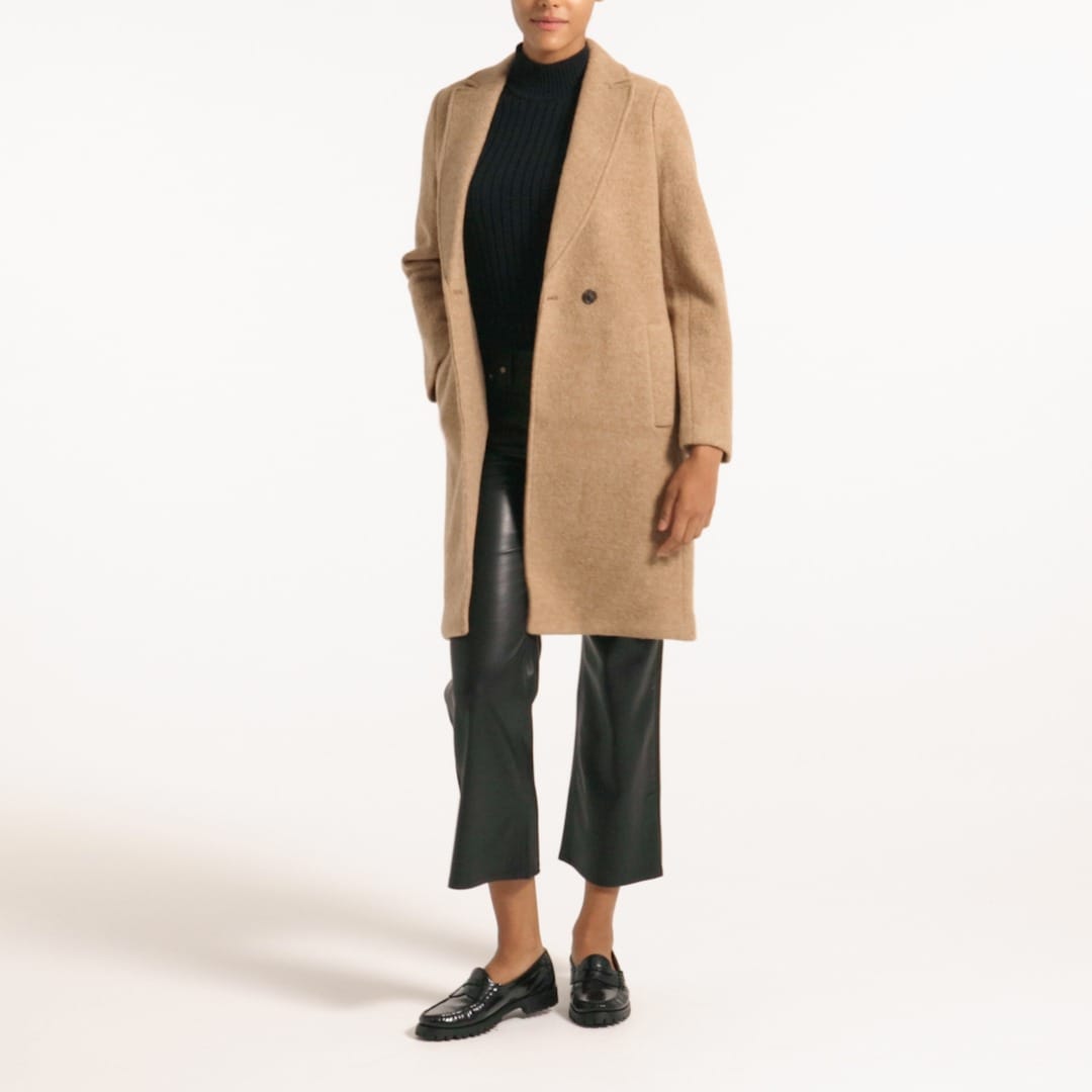 J.Crew: New Daphne Topcoat In Italian Boiled Wool For Women