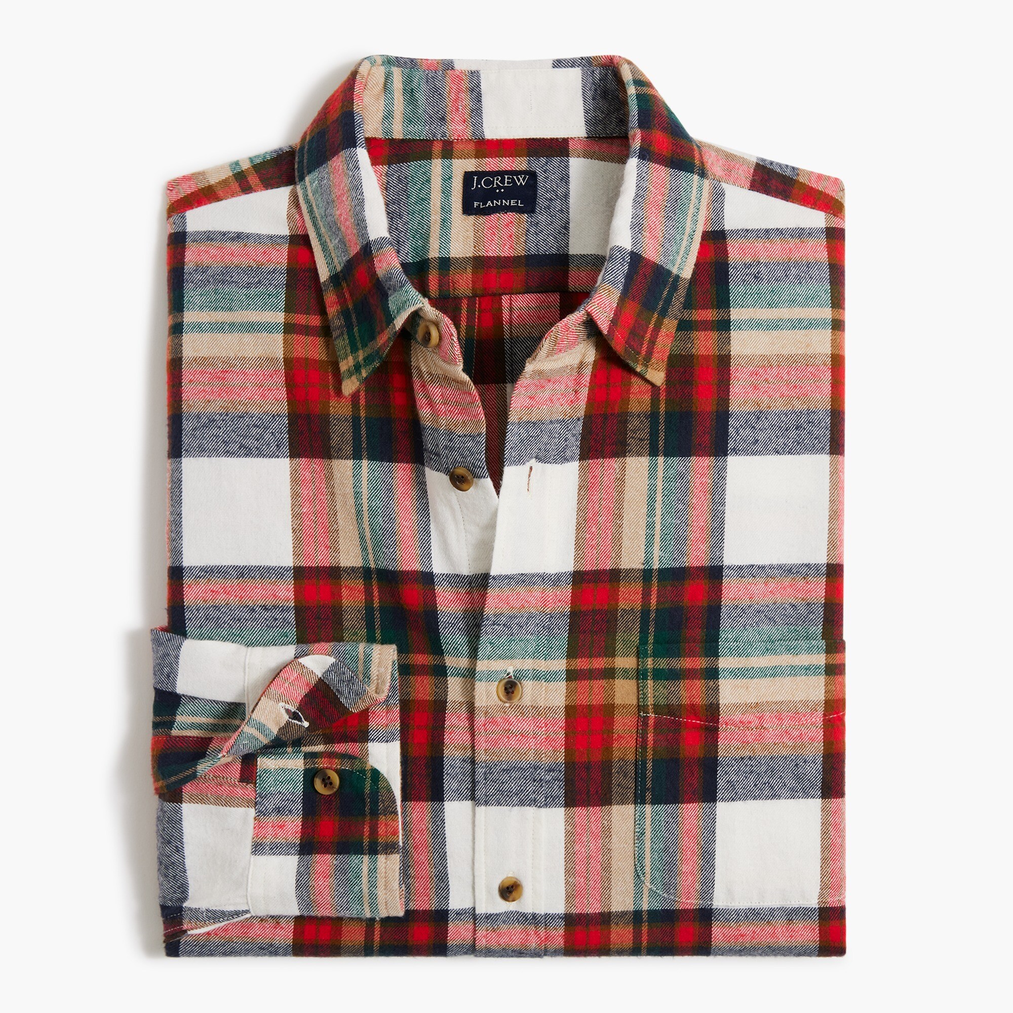 Factory: Classic Plaid Flannel Shirt For Men