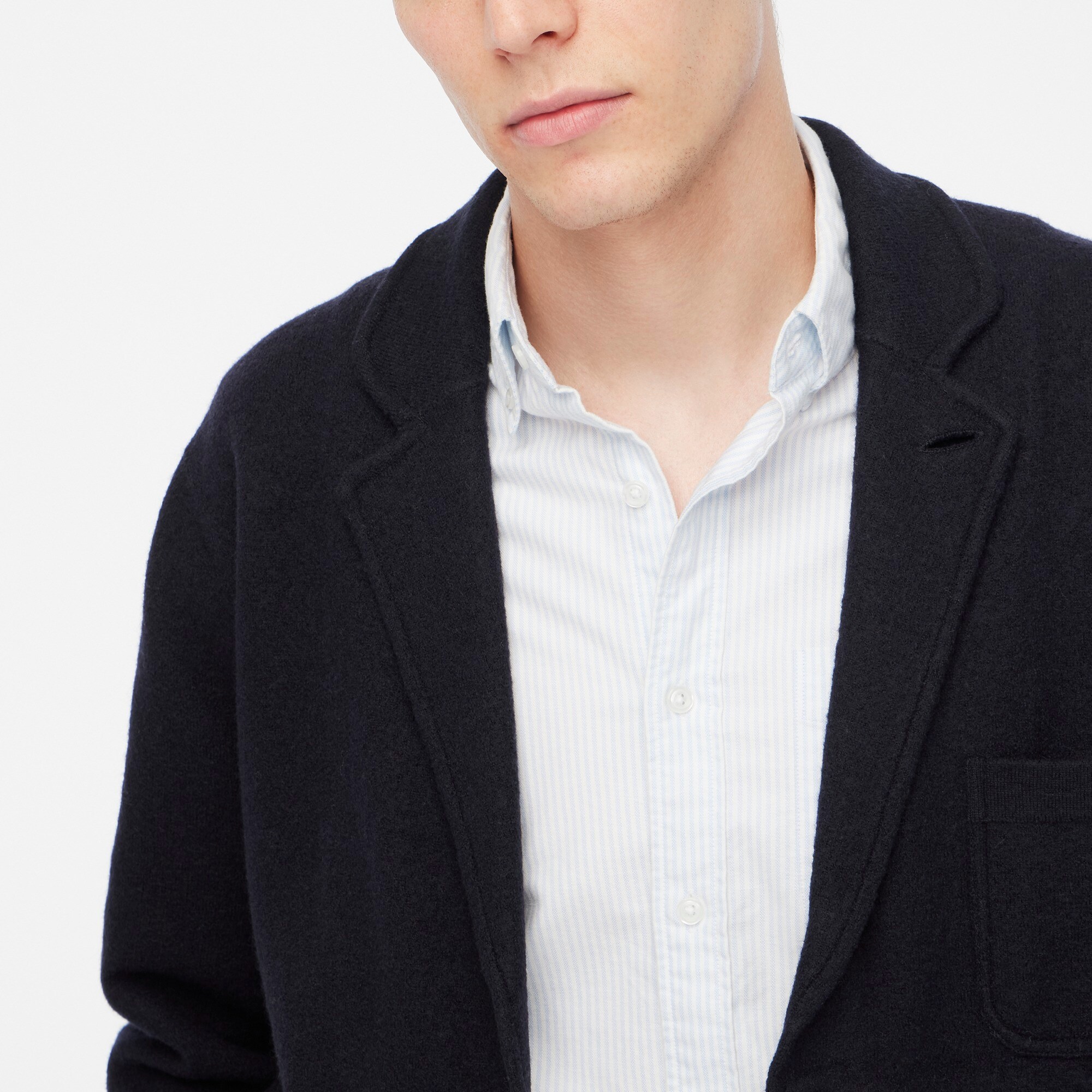 Factory: Merino Wool Sweater Blazer For Men